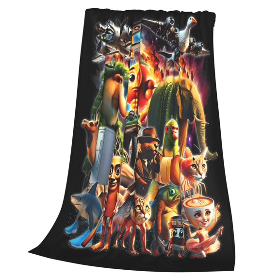 Italian Brainrot Blanket Soft Cozy Throw Blanket for Kids Boys Girl ...