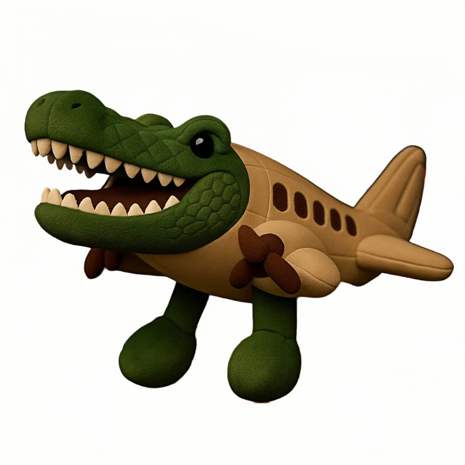 Italian Brainrot Bombardiro Crocodilo Plush – 25cm Snuggly Soft Toy for ...