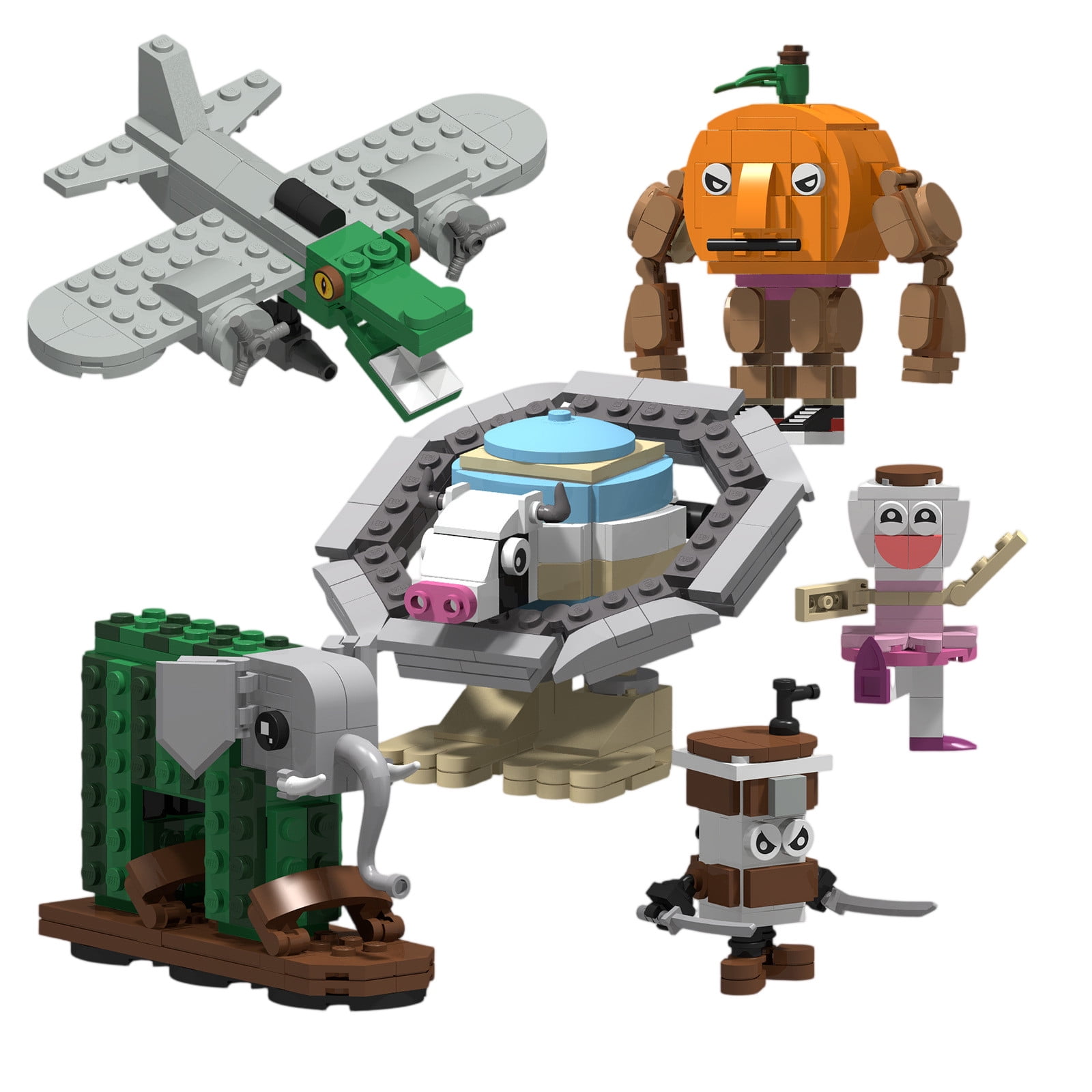 Italian Brainrot Building Blocks Set (6 Set),Italian Brainrot Toy ...