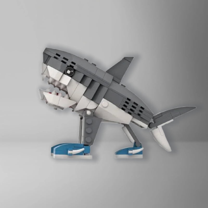 Italian Brainrot Building Toys, 6.61" Shimpanzini bananini Building ...
