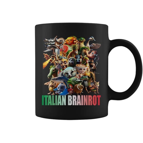 Italian Brainrot Characters Meme Popular Trend Gen Z Coffee Mugs ...