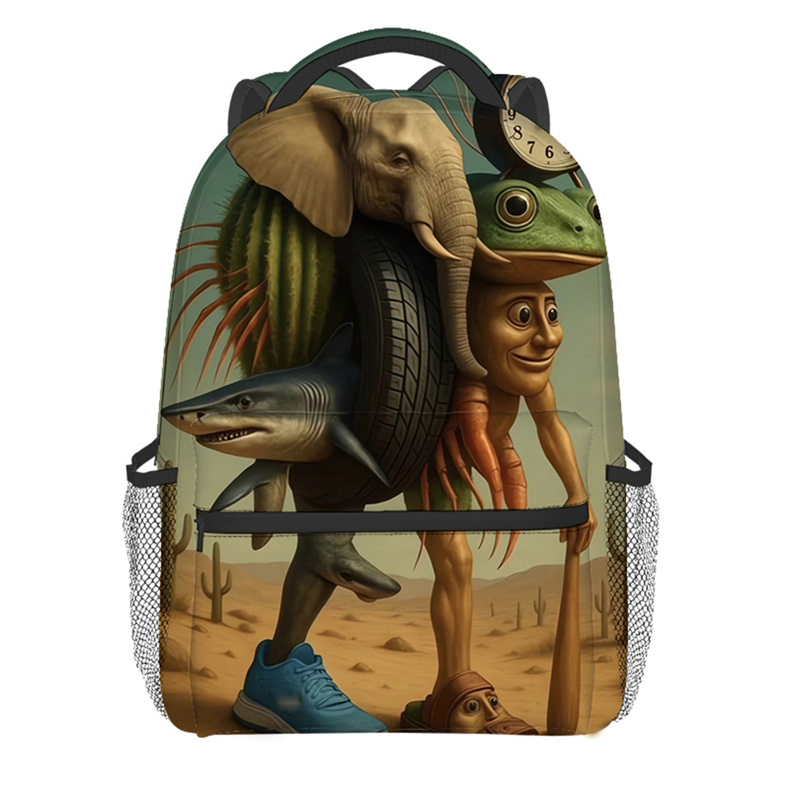 Italian Brainrot Clicker Tralalero Tralala School Backpack, Italian ...