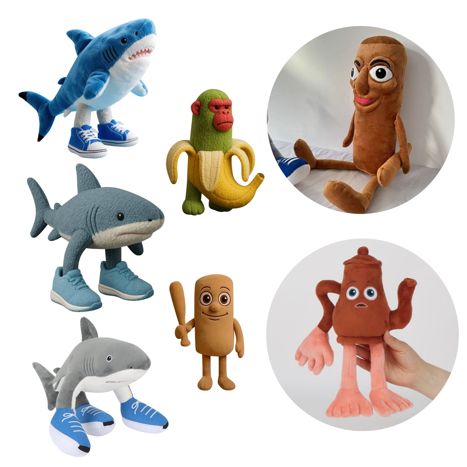 Italian Brainrot Collection Soft & Snuggly Toy for Fans Tralalero ...