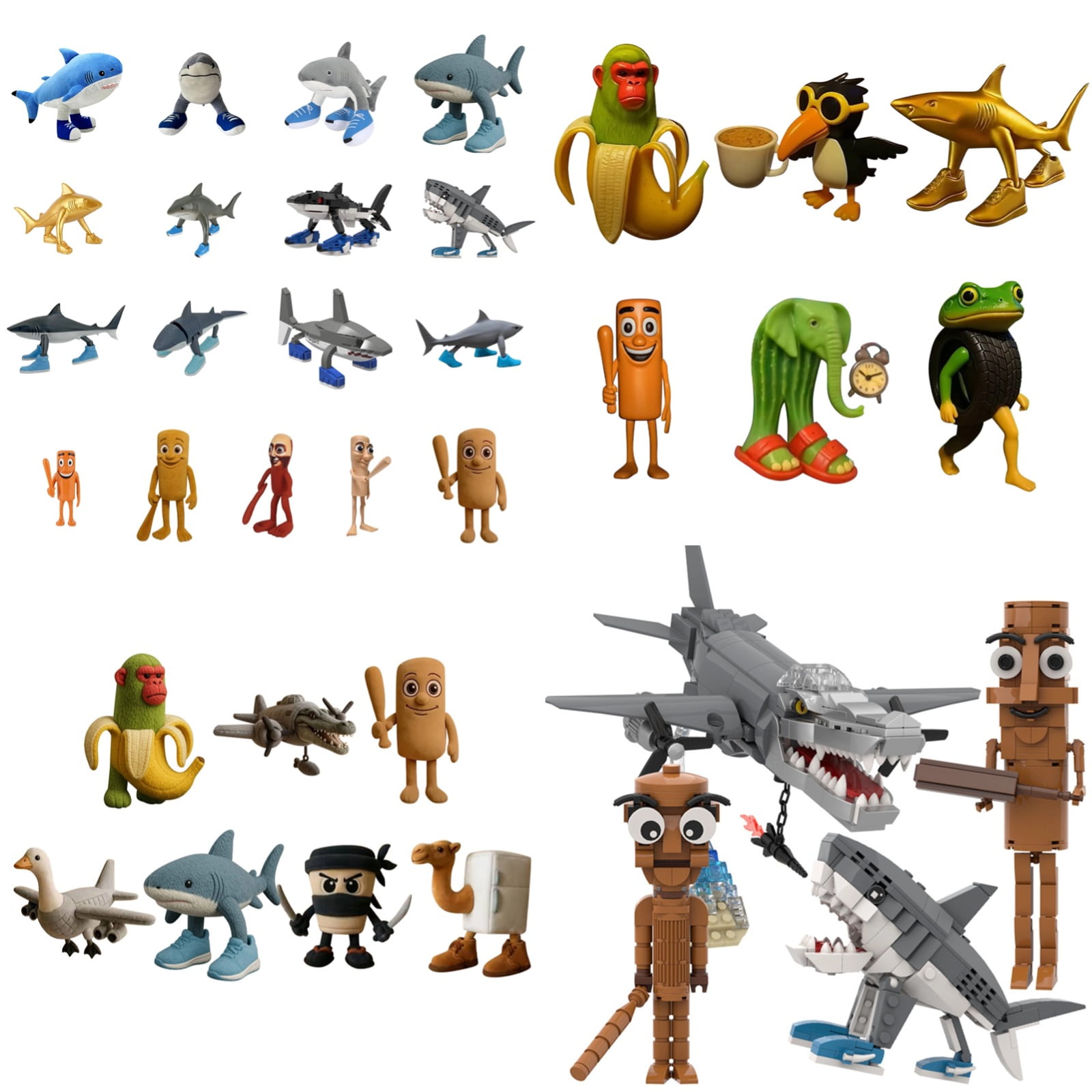 Italian Brainrot Figure 6 Inch Tralalelo Tralala Collection Figure Toys ...