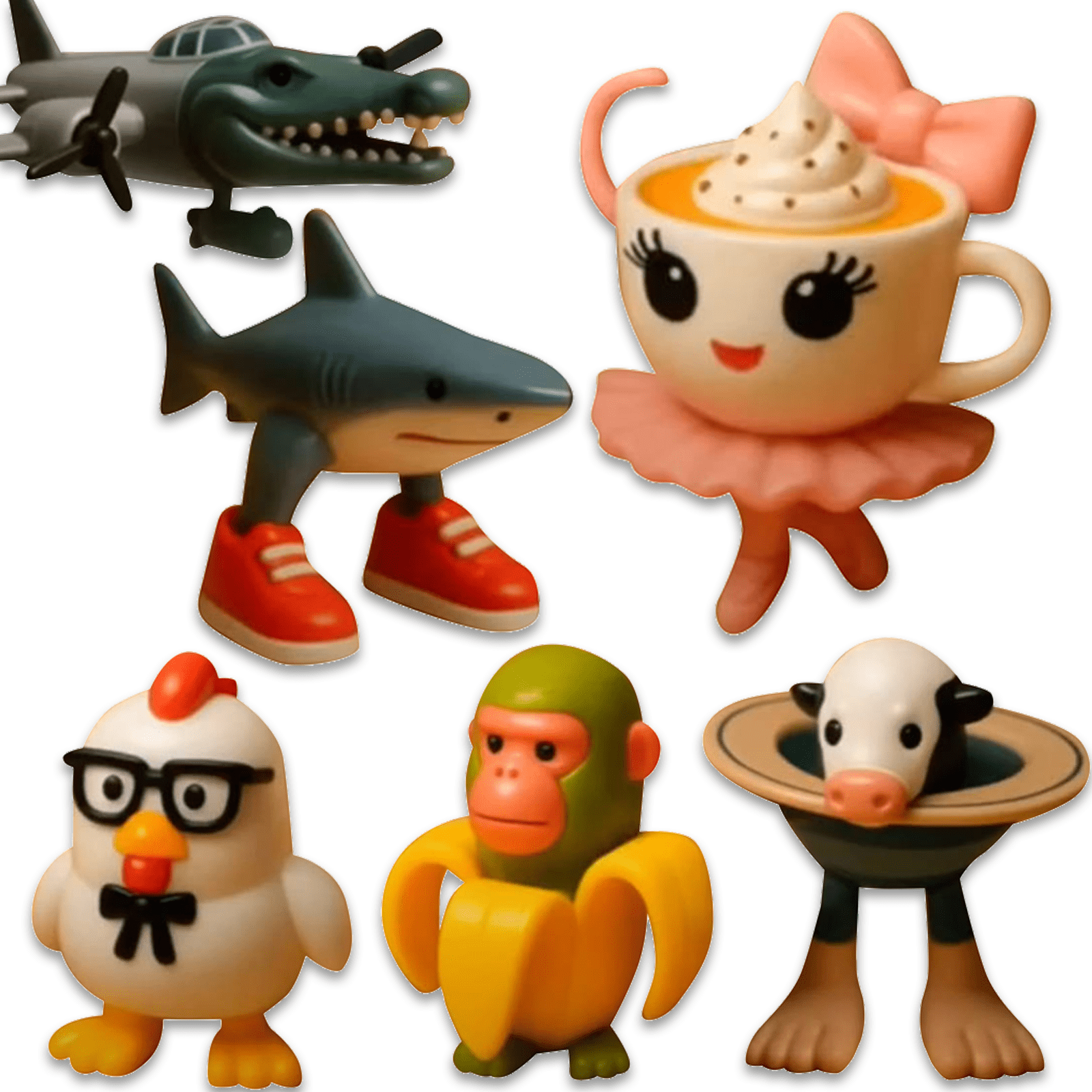 Italian Brainrot Figure Toy， Chimpanzini Bananini，3.93 Inch， Italian ...