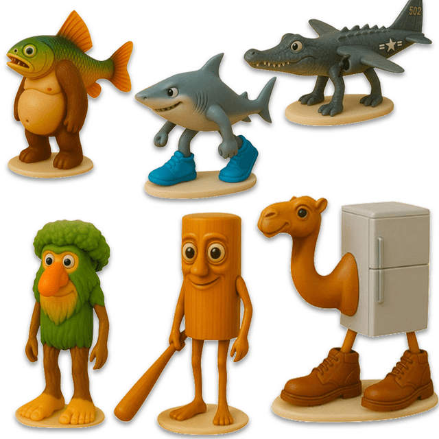 Italian Brainrot Figure Toy， Tung Tung Tung Sahur，4.72 Inch， Italian ...