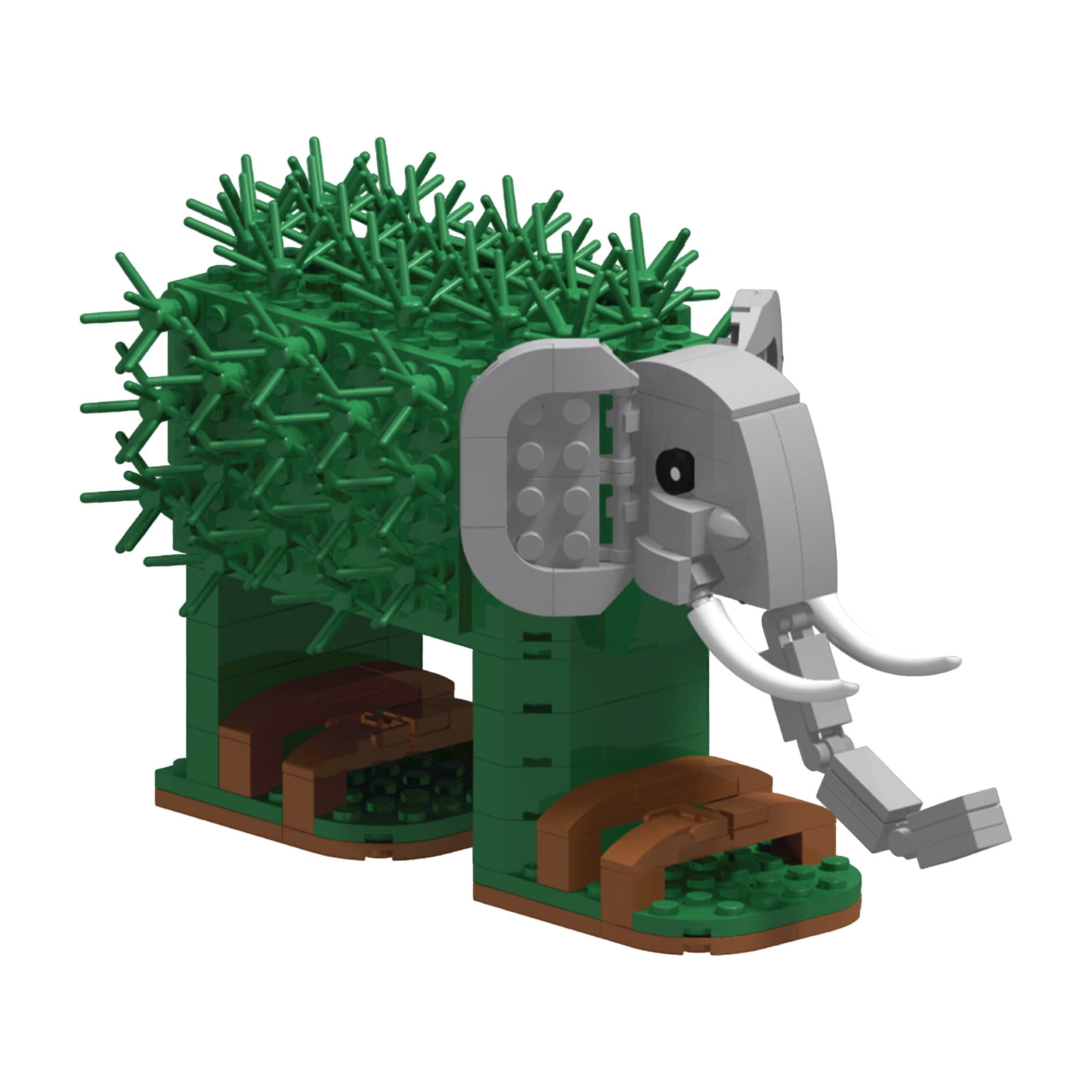 Italian Brainrot Figures Block Set, elephant wearing shoes, Lirili ...