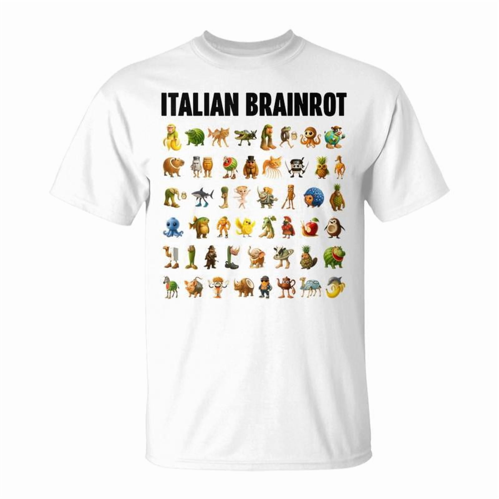 Italian Brainrot GenZ Meme Brain Rot Christmas Boys TShirt - Walmart.com