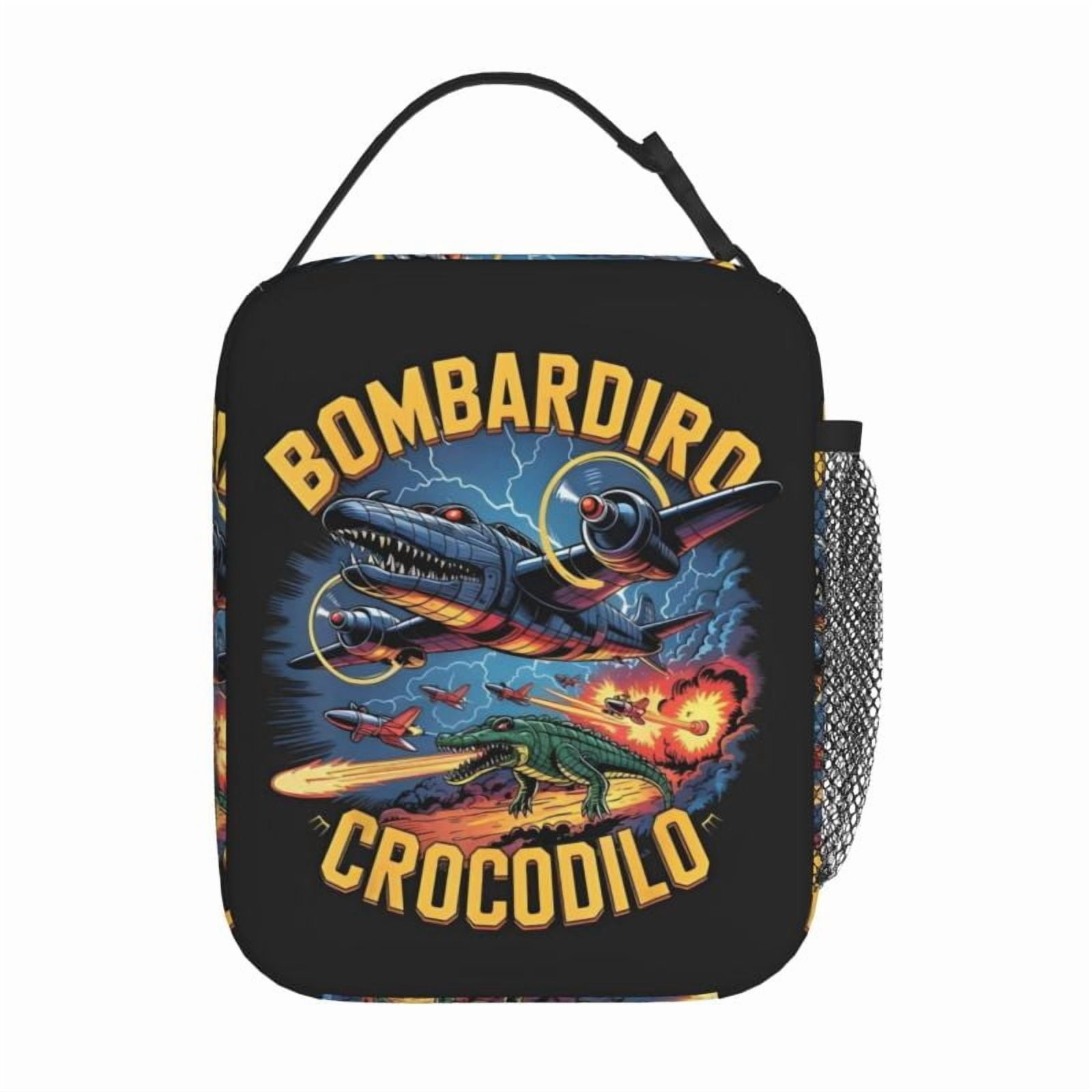Italian Brainrot Insulated Lunch Bag Large Capacity Lunch Tote Reusable ...