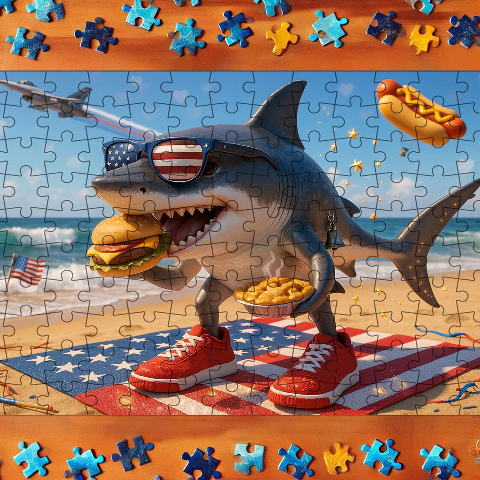 Italian Brainrot Italian Afternoon 130 Piece Jigsaw Puzzle Adults ...