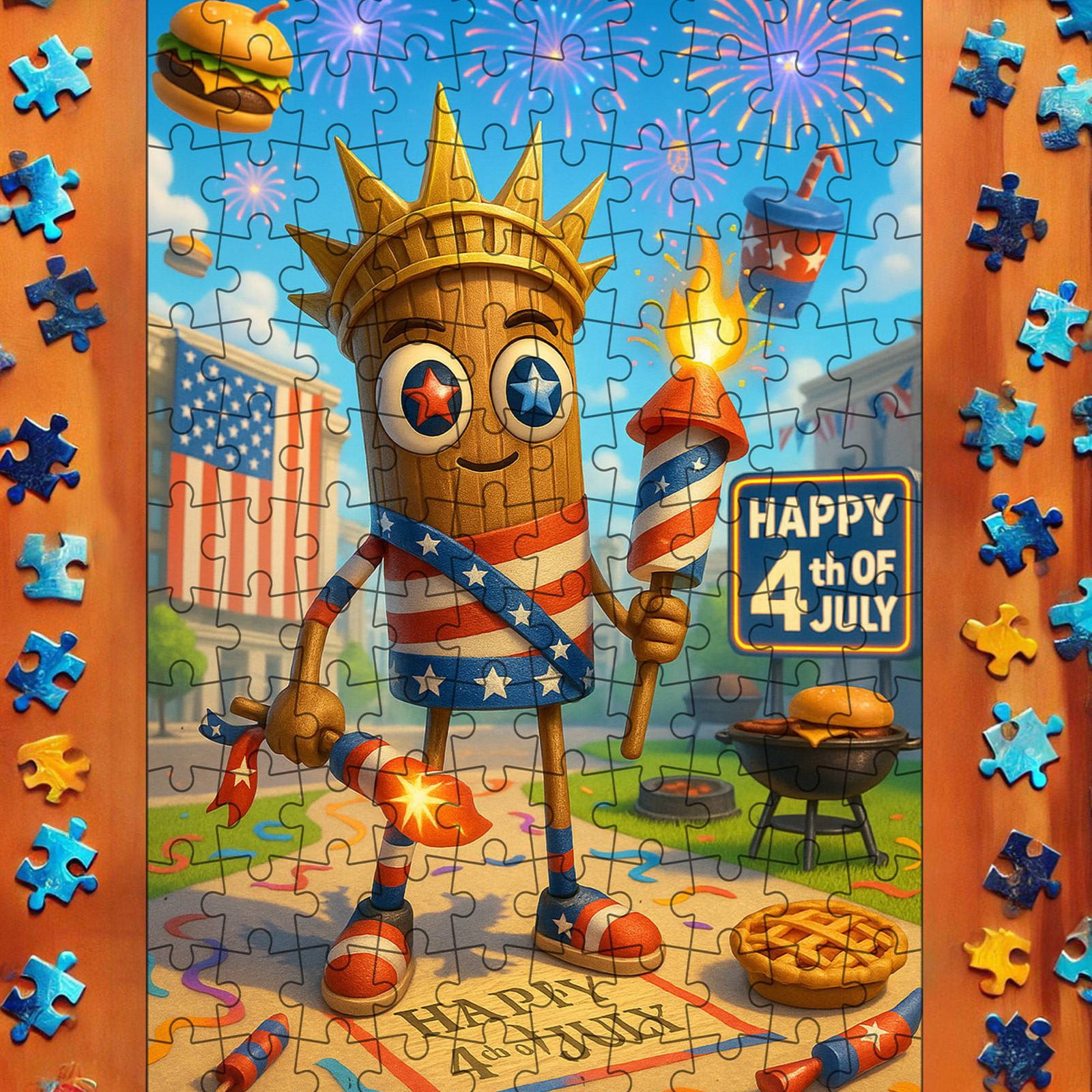 Italian Brainrot Italian Afternoon 130 Piece Jigsaw Puzzle Adults ...