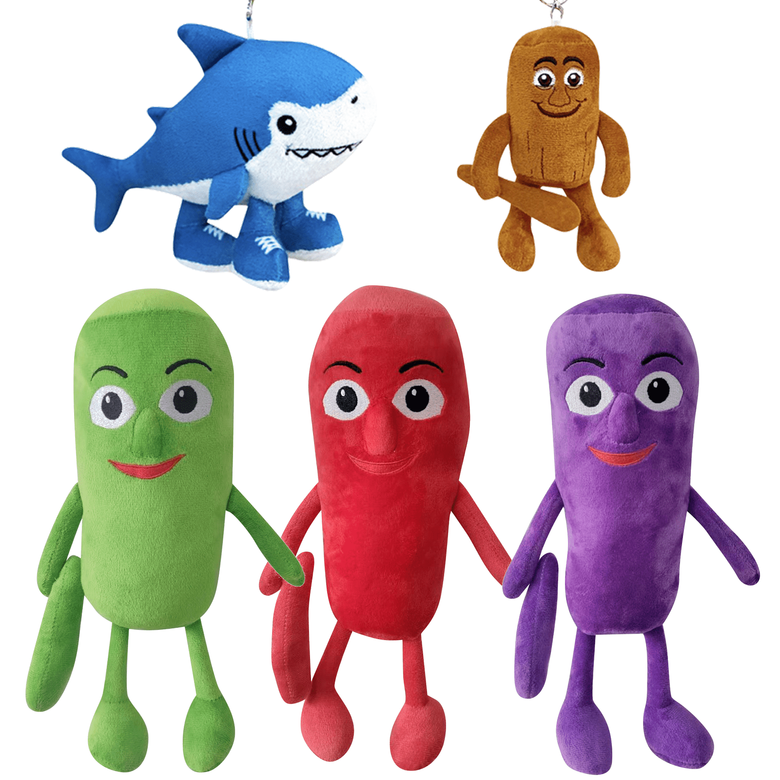 Italian Brainrot Keychain，Tung Tung Tung Sahur A，6.7 Inch Cute Plush ...