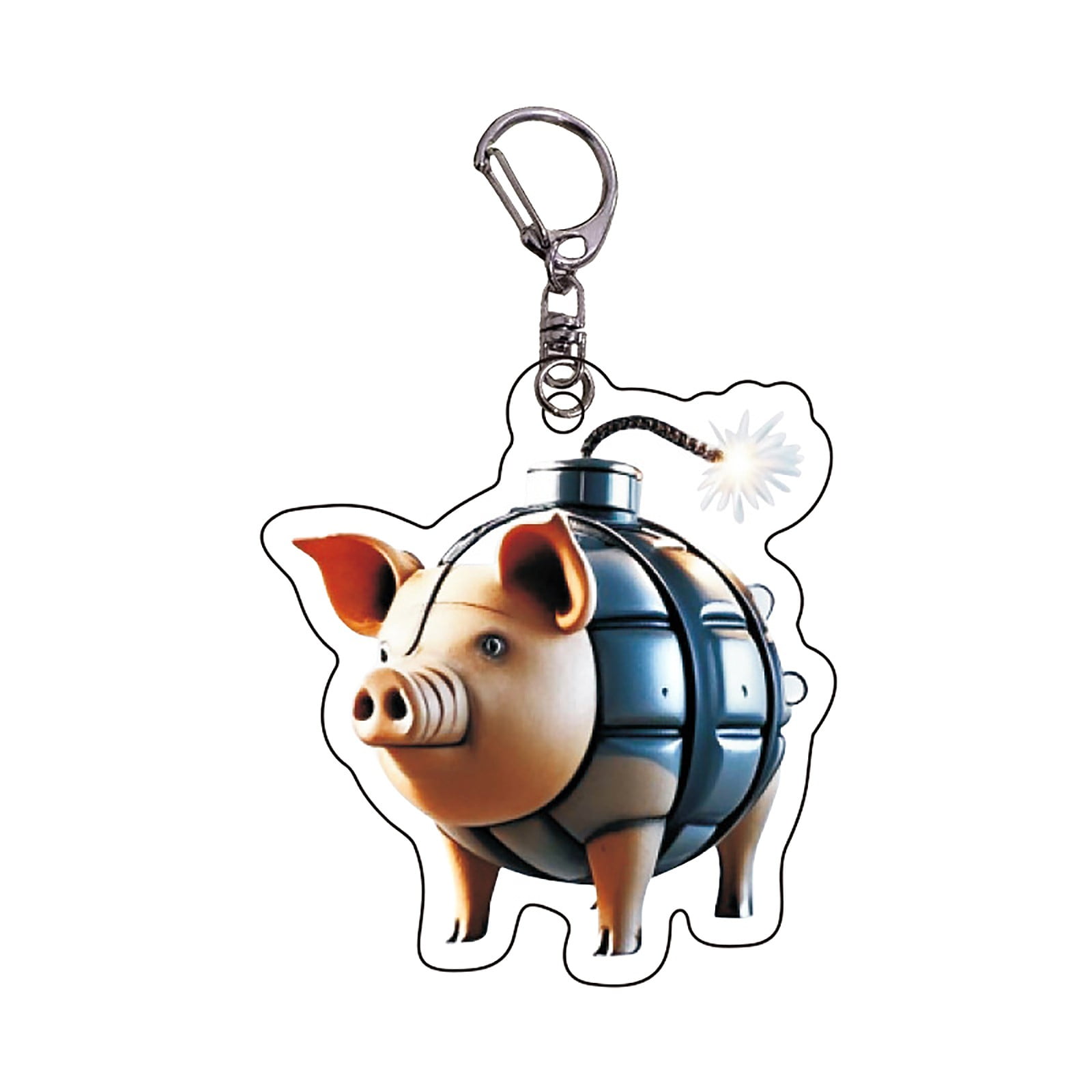 Italian Brainrot Keychains AI Animals Toy, 4in Keychain Funny Abstract ...