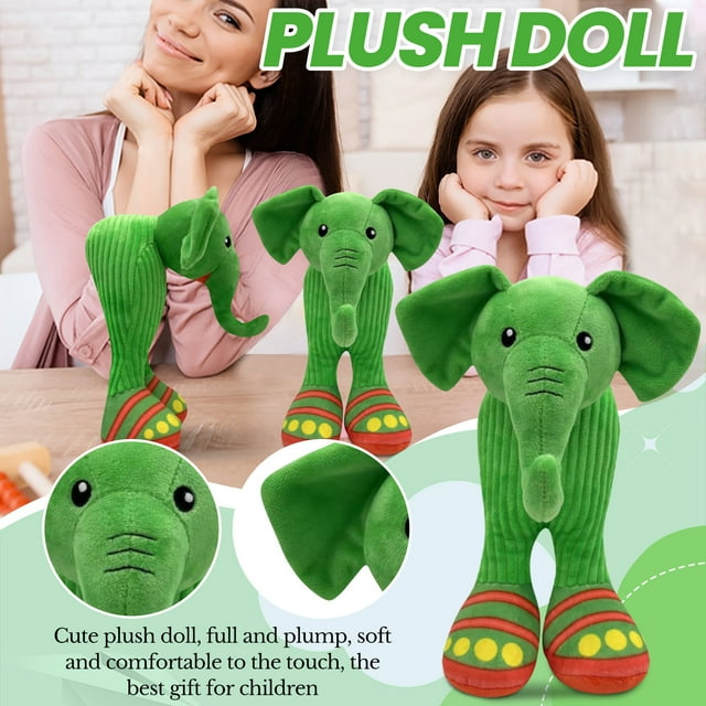 Italian Brainrot Lirili Larila Elephant Plush, Kids Cute Soft Toy ...