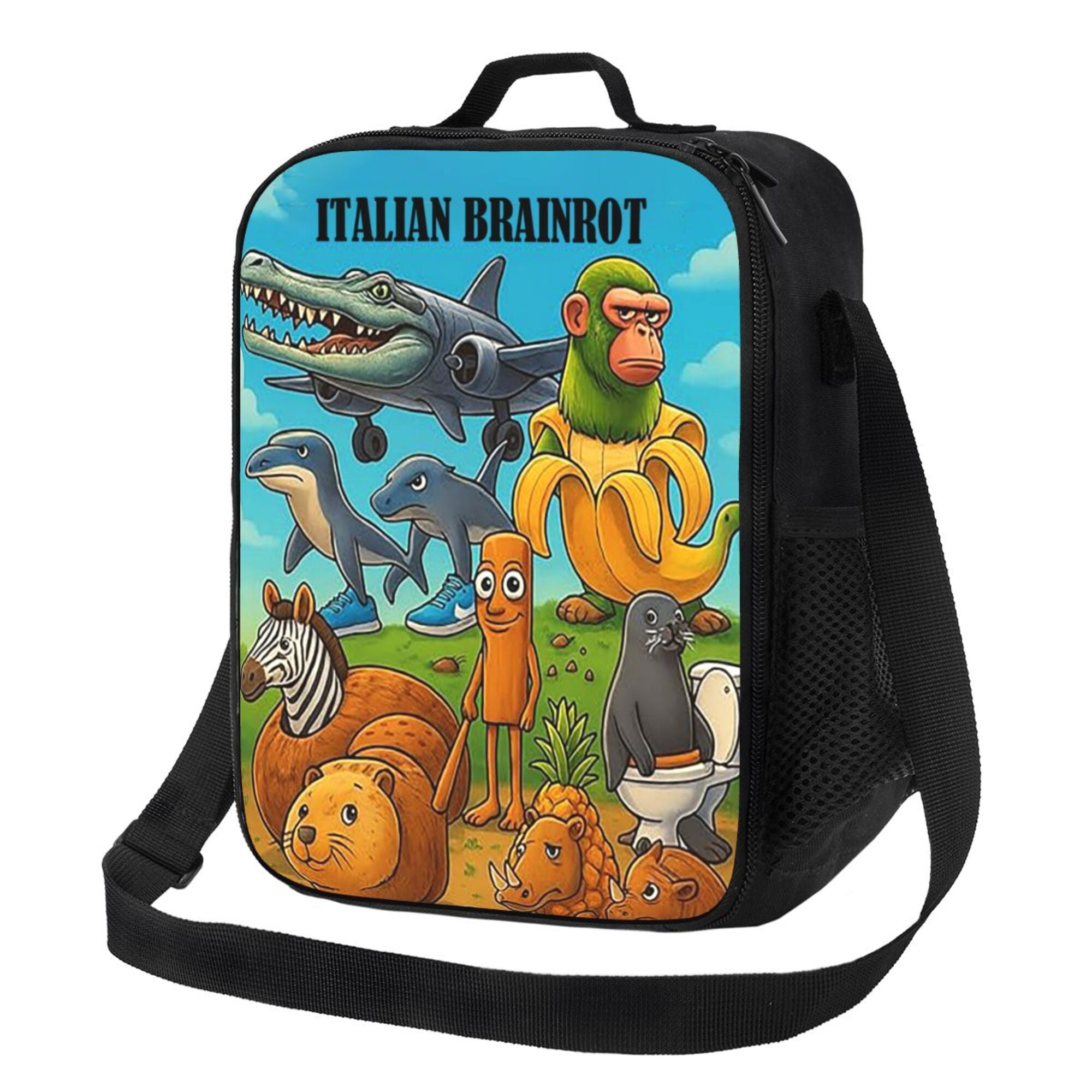 Italian Brainrot Lunch Bag Lunch Box Lightweight Durable Lunch Tote Bag ...