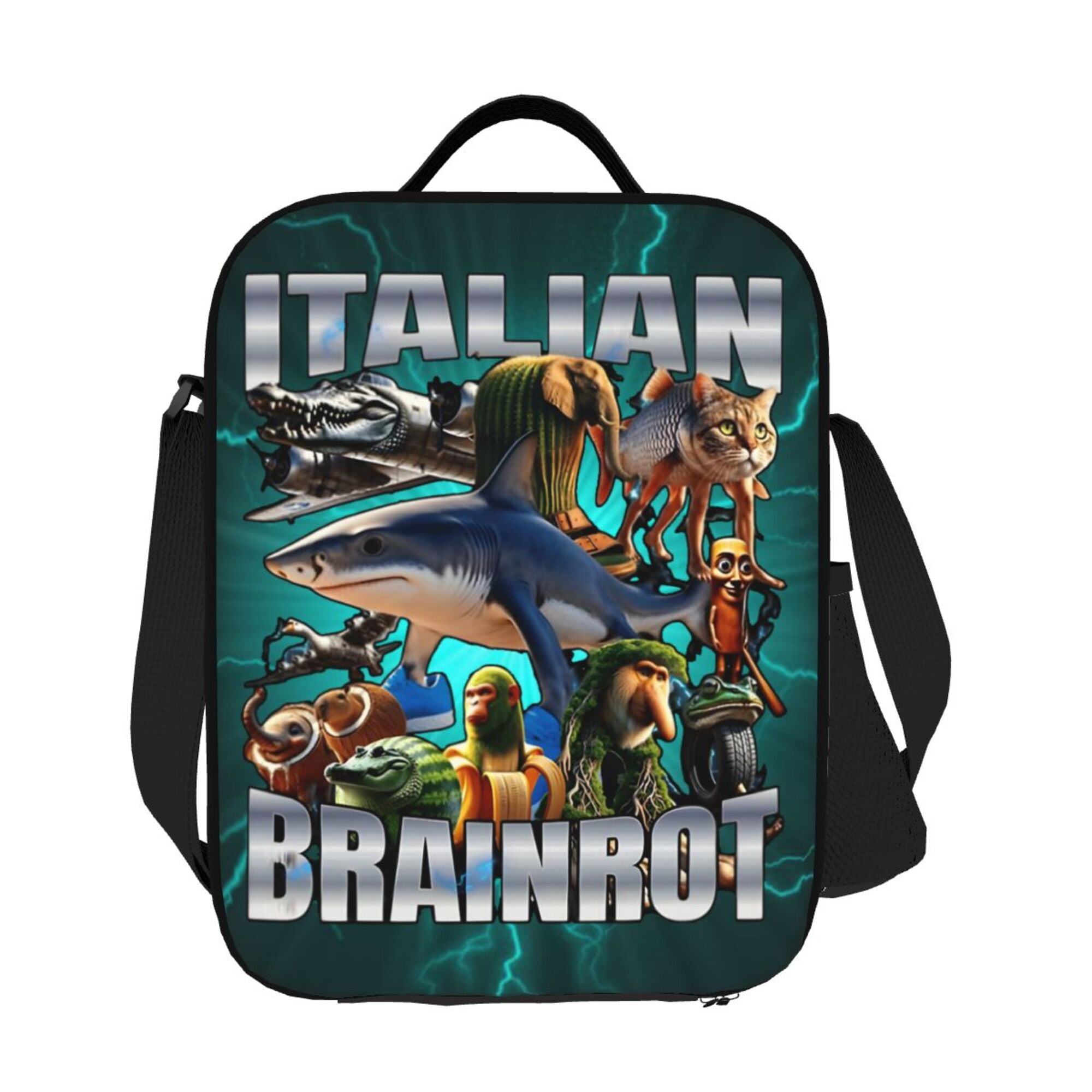 Italian Brainrot Lunch Box Portable Lunch Bag Woman Man Teen Work ...