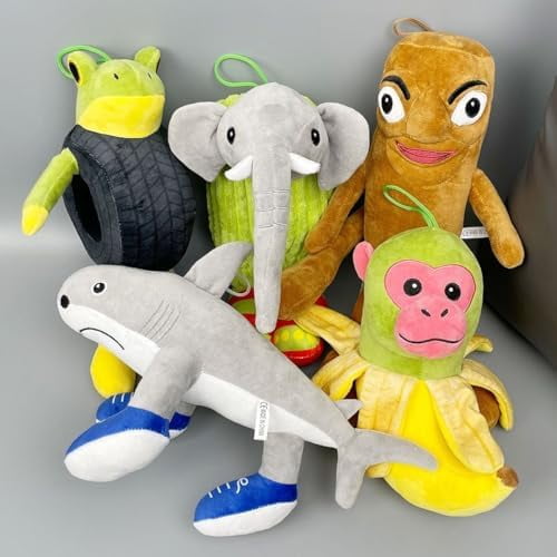 Italian Brainrot Meme Shark in Sneakers Plushies,2025 New Italian Brainrot Animals Tung Tung ...