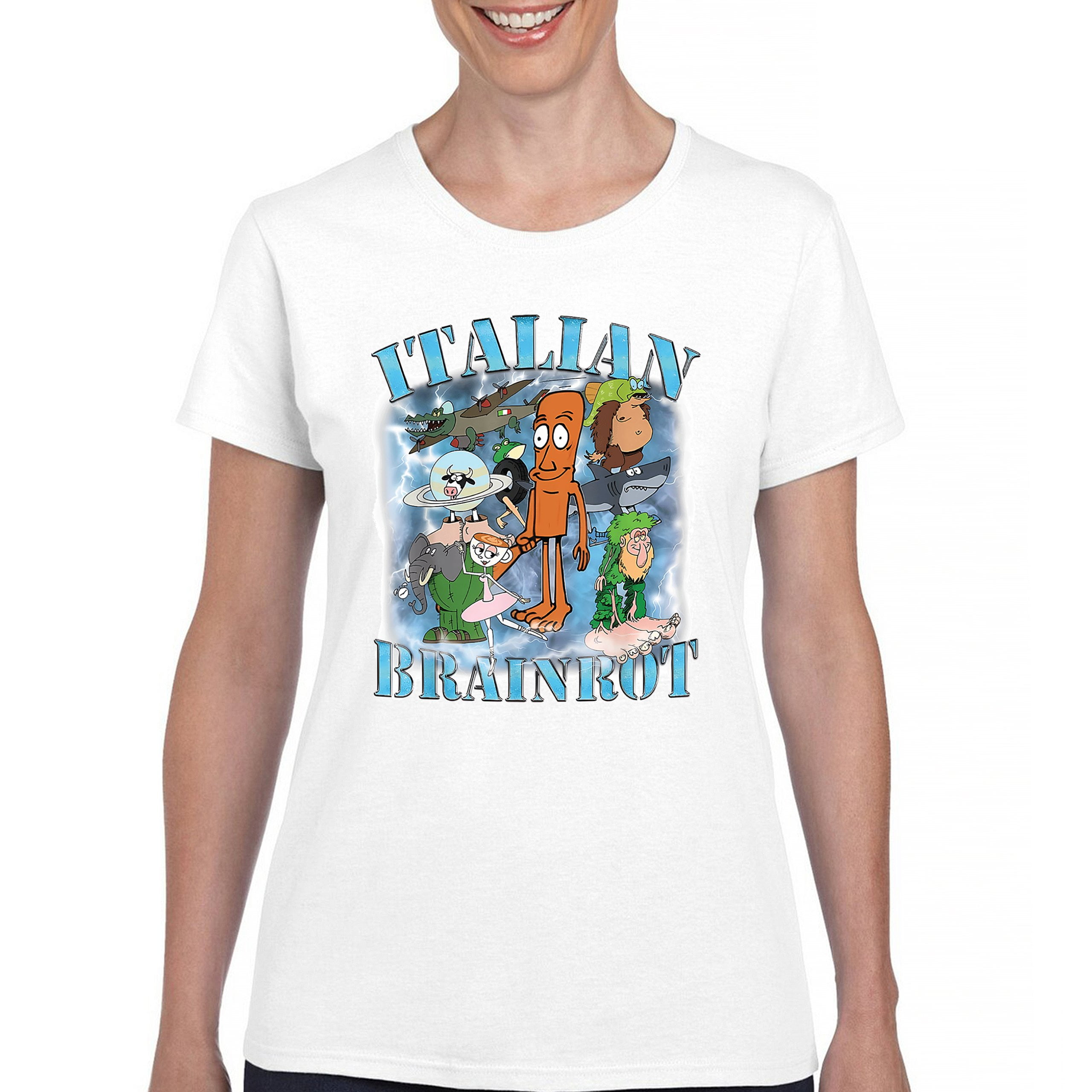 Italian Brainrot Meme T-Shirt Funny Gen Z Alpha Internet Meme Vibe ...
