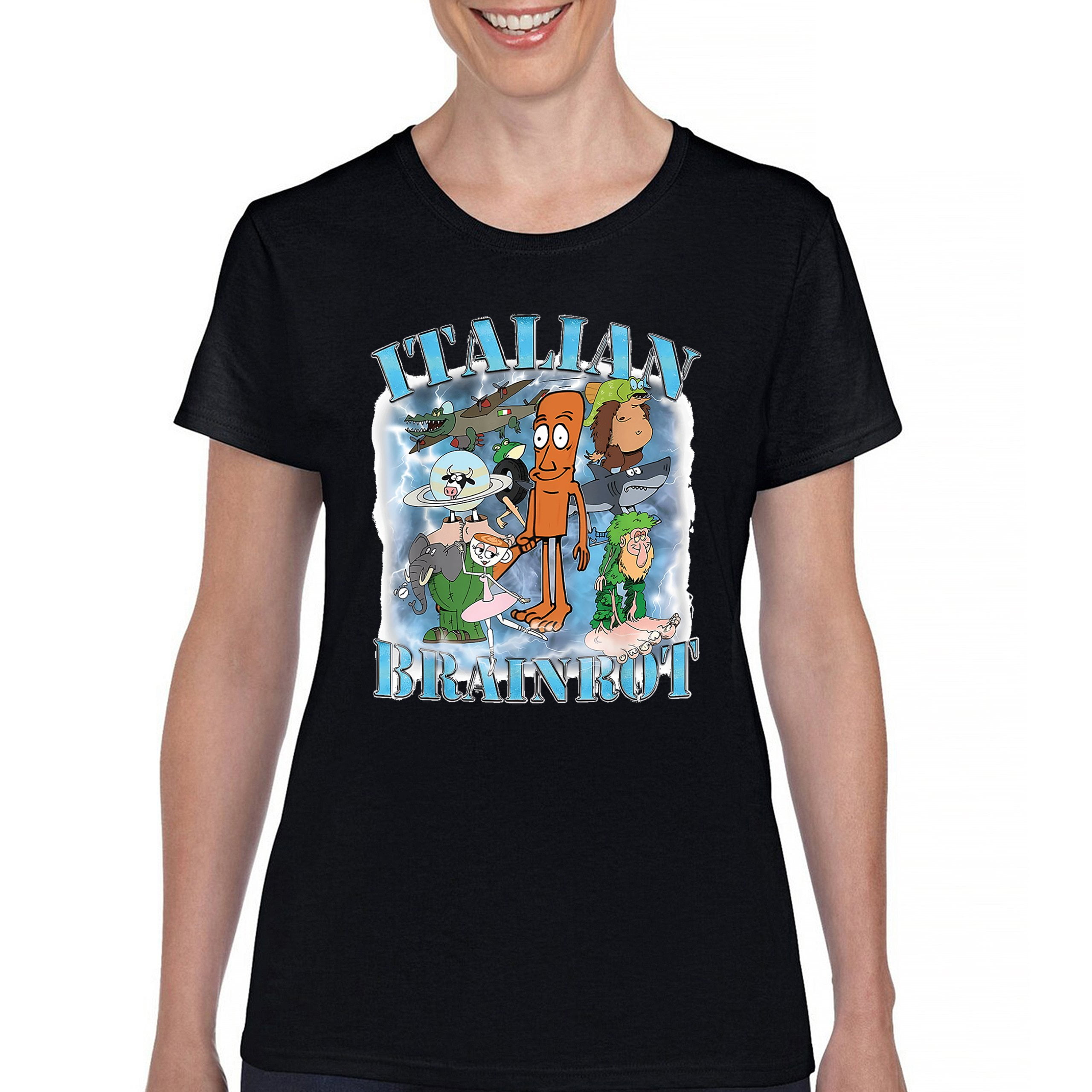 Italian Brainrot Meme T-Shirt Funny Gen Z Alpha Internet Meme Vibe ...