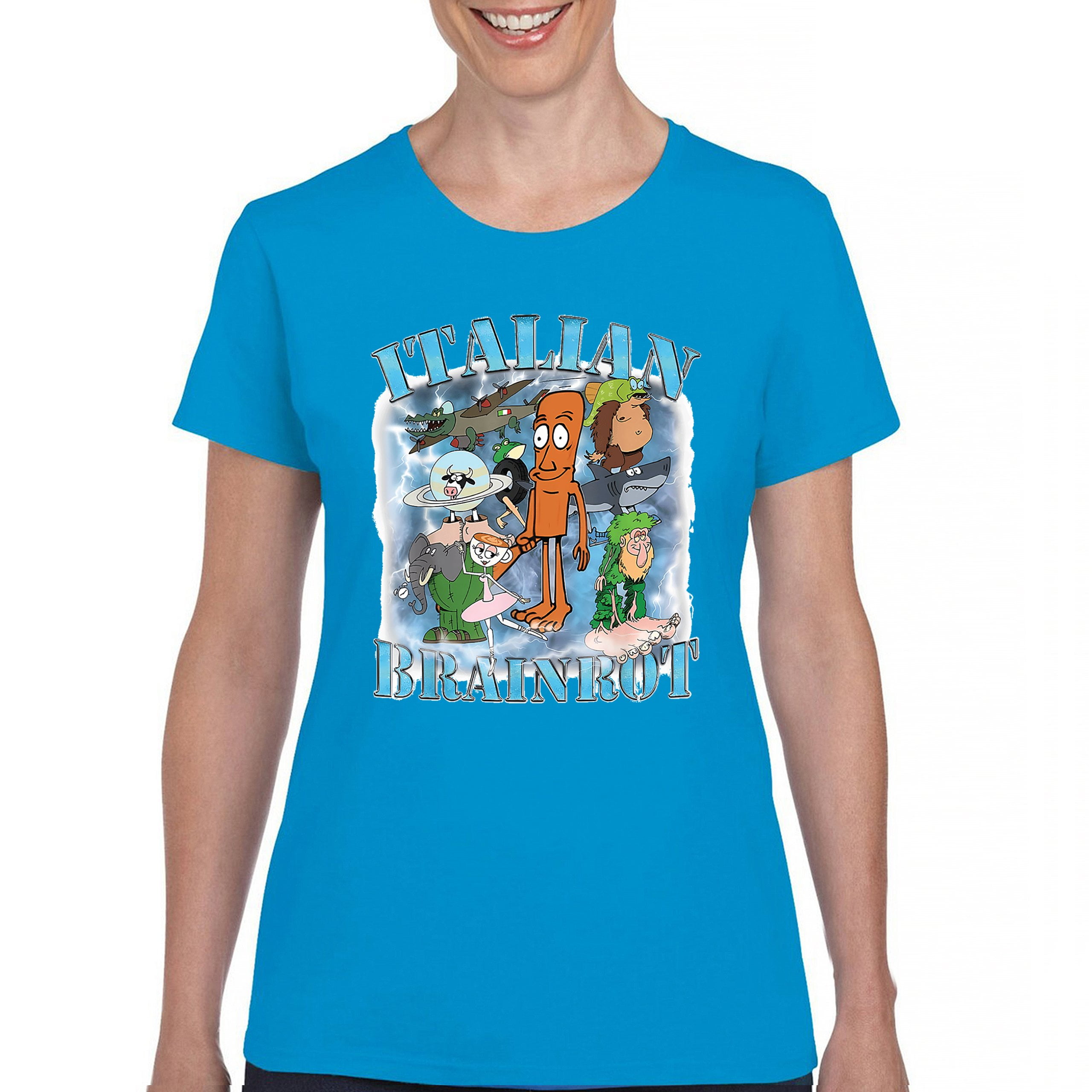 Italian Brainrot Meme T-Shirt Funny Gen Z Alpha Internet Meme Vibe ...