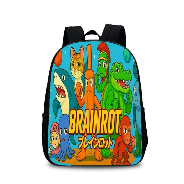 Italian Brainrot Merch Backpack with Pocket Tralalero-Tralala Italian ...