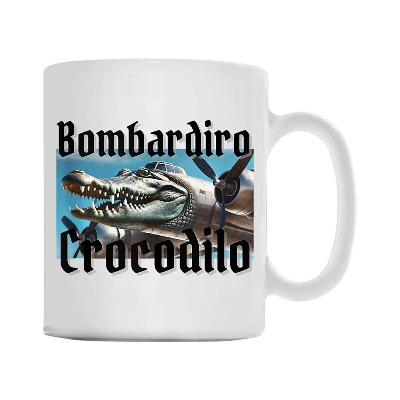 Italian Brainrot Mug Bombardiro Crocodilo A Mugs For Coffee Cup Lover, Funny Collectable Ceramic ...