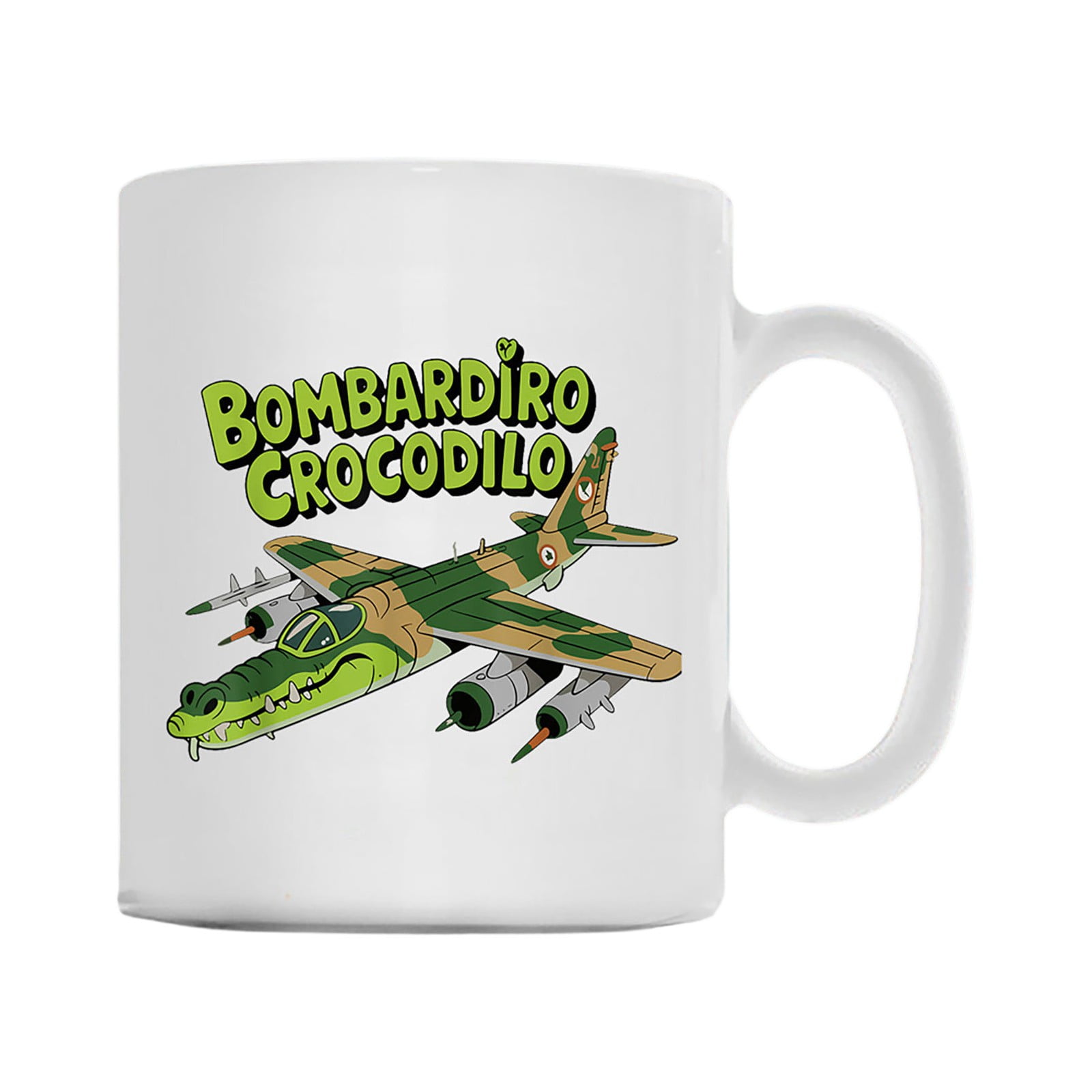 Italian Brainrot Mug Bombardiro Crocodilo D Mugs For Coffee Cup Lover ...