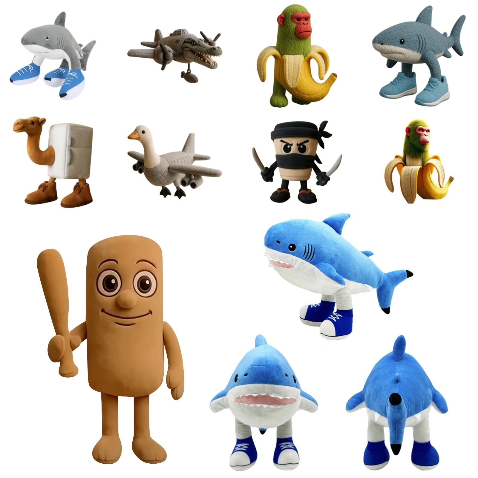 Italian Brainrot Peluches Stuffed Animals Cute Plushies Cool Stuff Cute ...