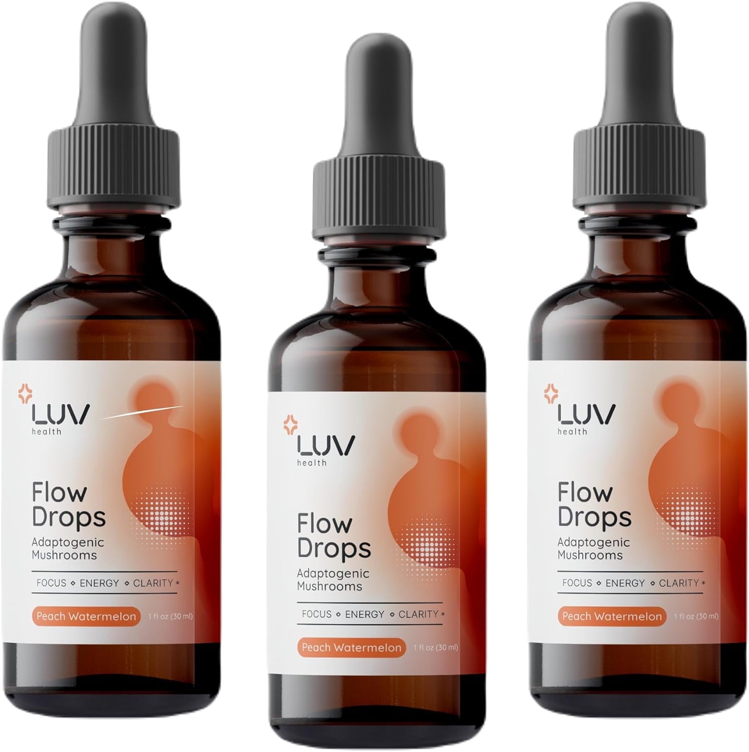 3PCS LUV_Flow_Drops_Energy_Supplement_for_Focus, Mental_Clarity&Immune ...