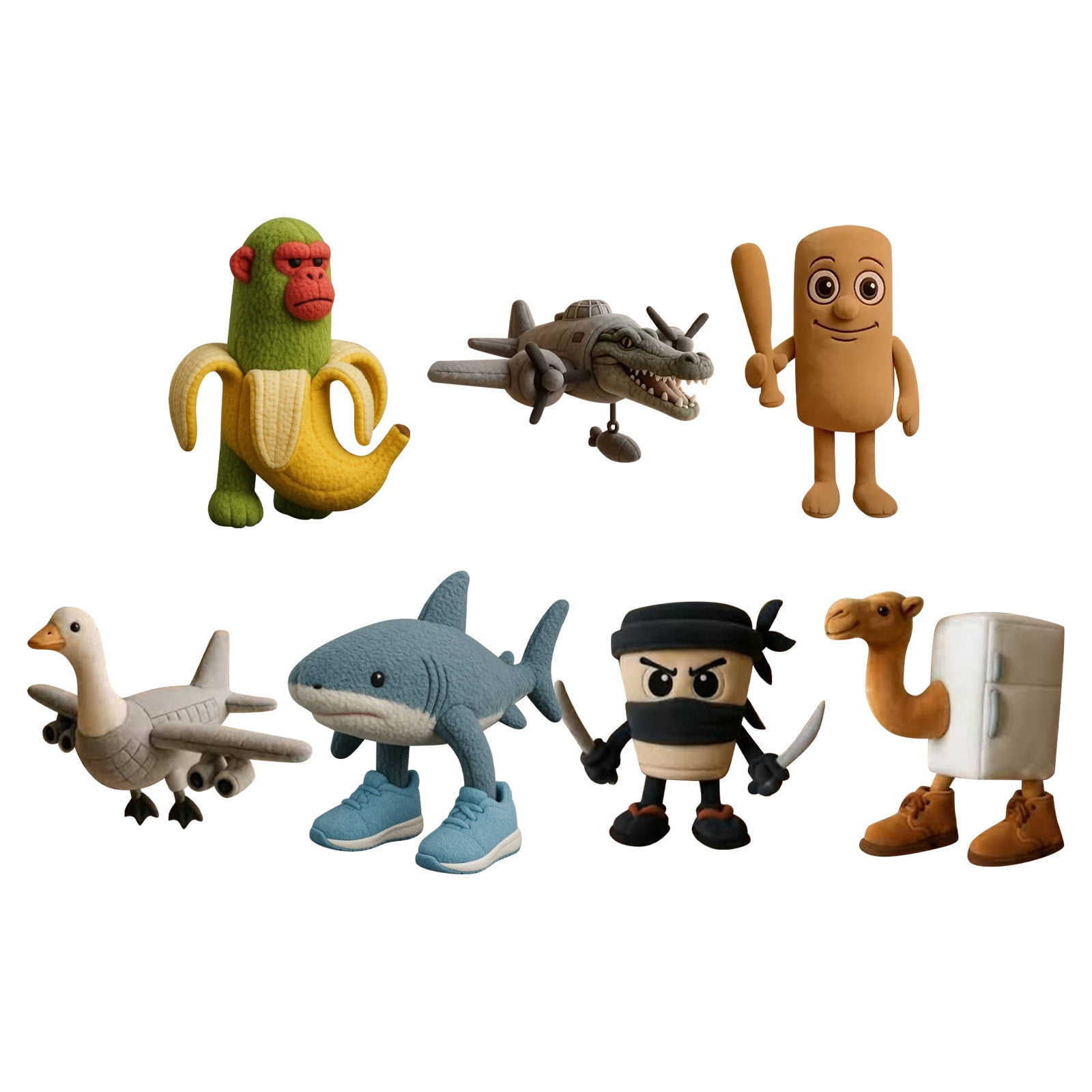 Italian Brainrot Plush Collectible — Soft Brain Rot Characters Stuffed Animal for Meme Lovers ...