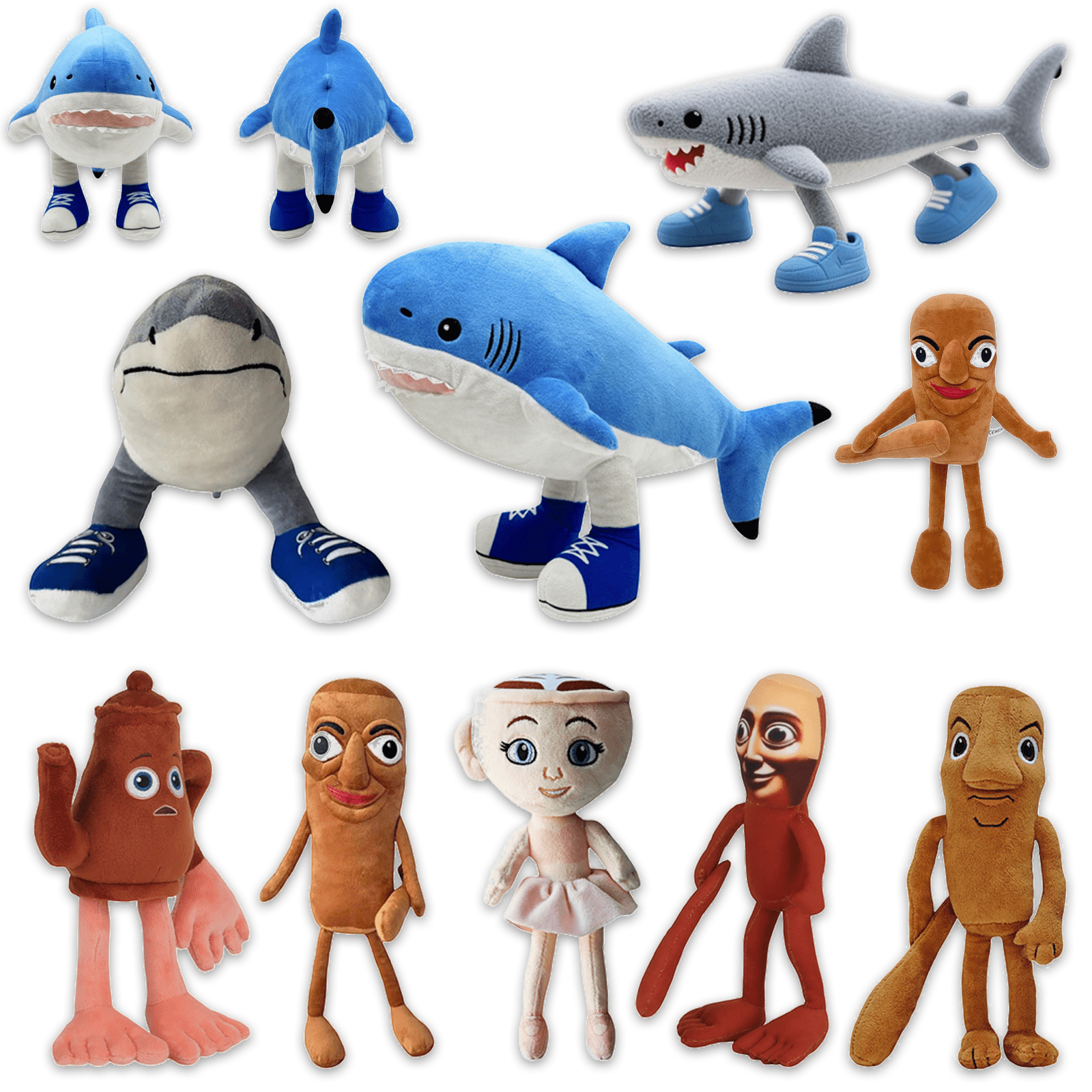 Italian Brainrot Plush Toys， Tralalero Tralala funny shark meme A，13.8 ...