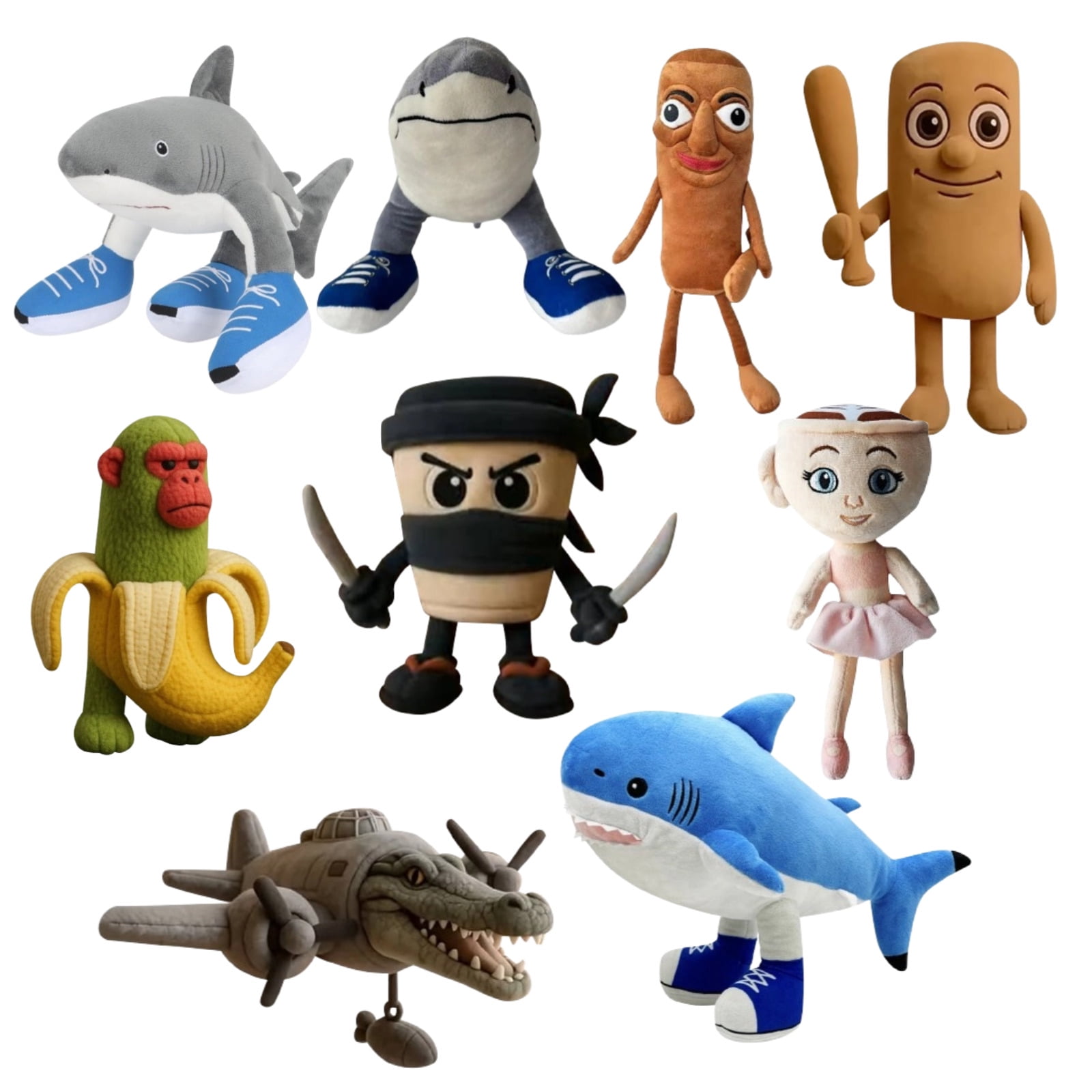 Italian Brainrot Plush, Tung Tung Tung Sahur Kids Summer Toys, Fun & Adorable, Cute Soft Bedroom ...