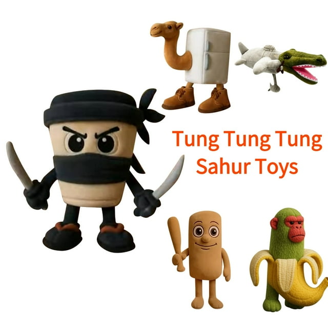 Italian Brainrot Plush Tung Tung Tung Sahur Toys Soft Stuffed Animals Funny Italian Brainrot ...