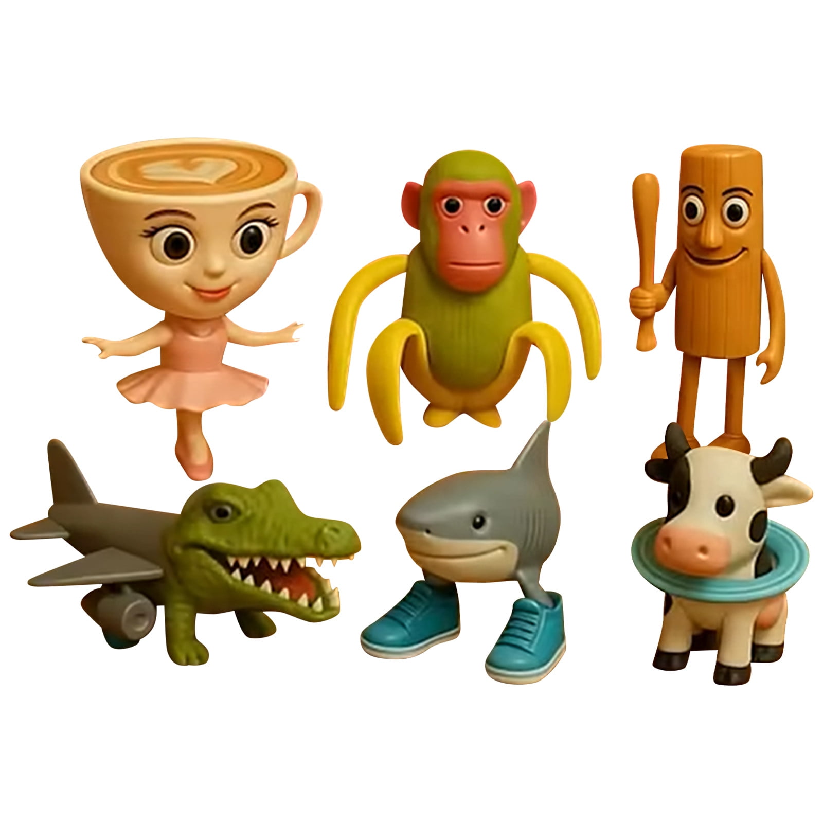 Italian Brainrot Shimpanzini Bananini Collection Doll Toys, Non-movable ...