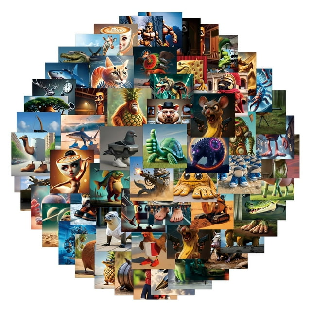 Italian Brainrot Stickers,Cappuccino Assassino,80 PC Funny Personalized ...