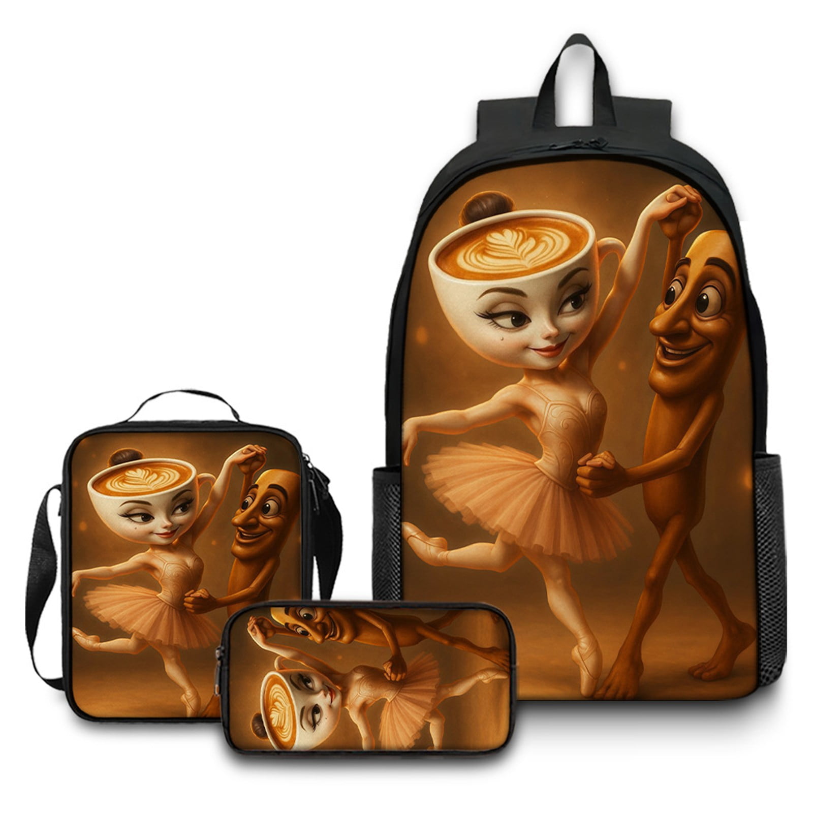 Italian Brainrot Student Design Backpack Set, Versatile 3Pcs Italian ...