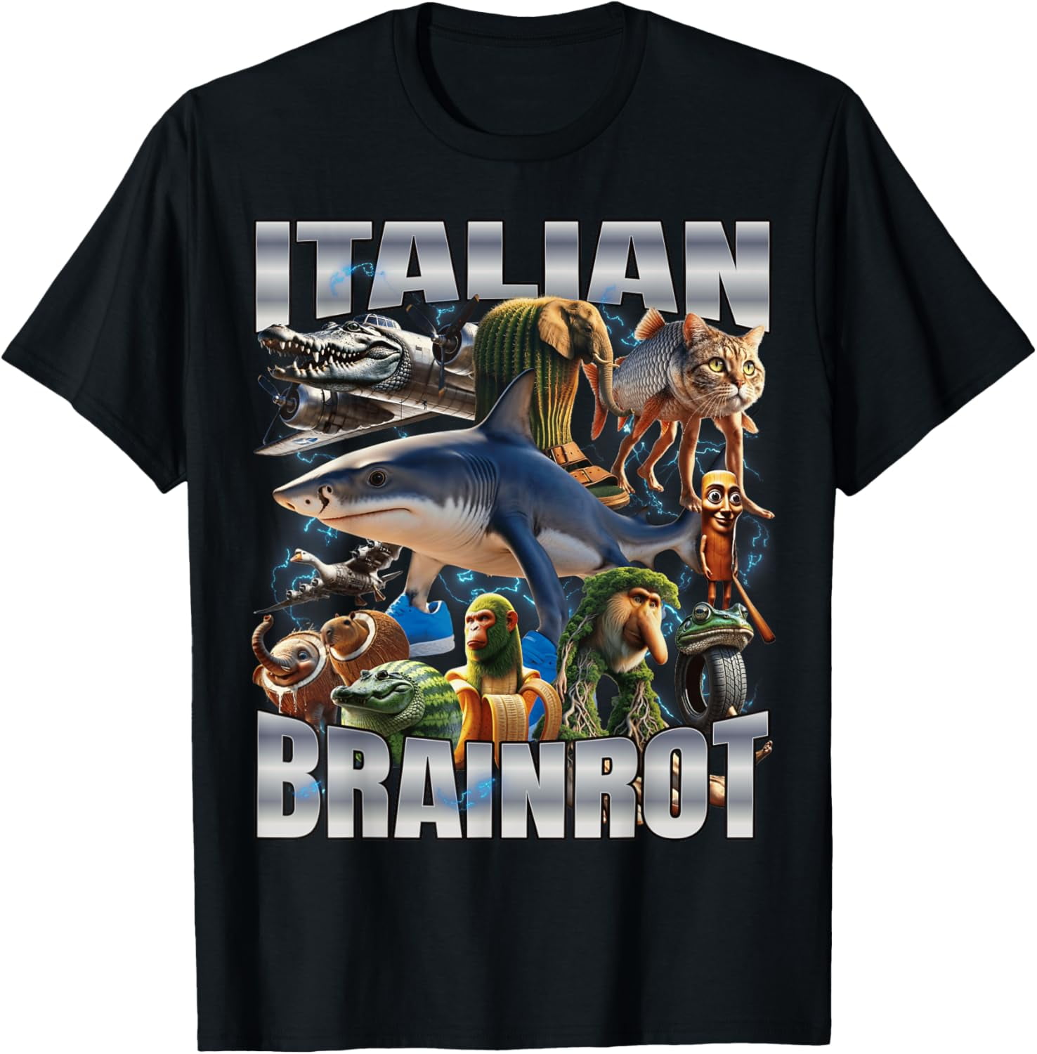 Italian Brainrot T-Shirt - Walmart.com