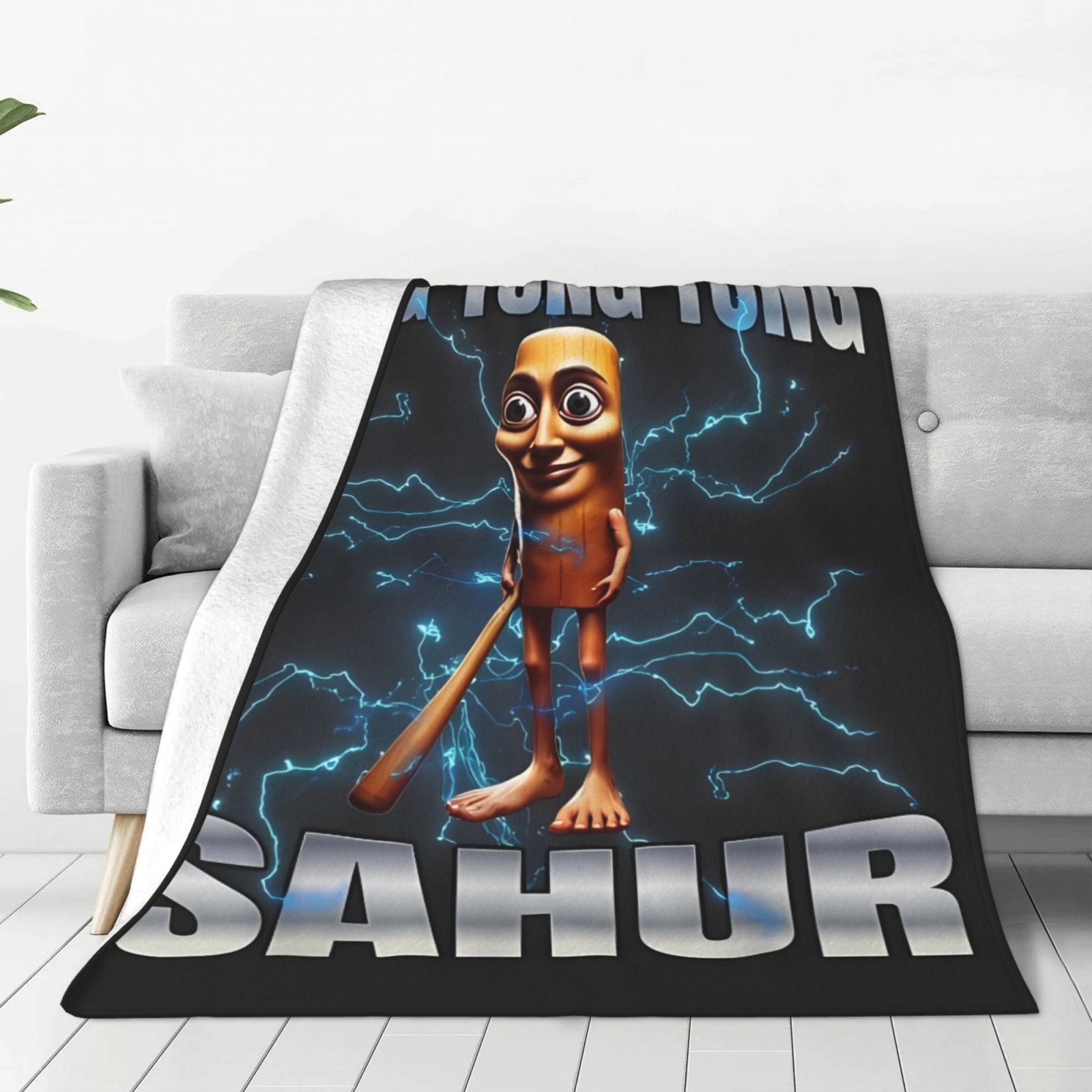 Italian Brainrot Throw Blanket Couch Bed Sofa Soft Lightweight Warm ...