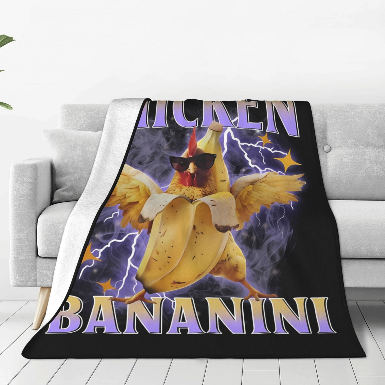 Italian Brainrot Throw Blanket Couch Bed Sofa Soft Lightweight Warm ...