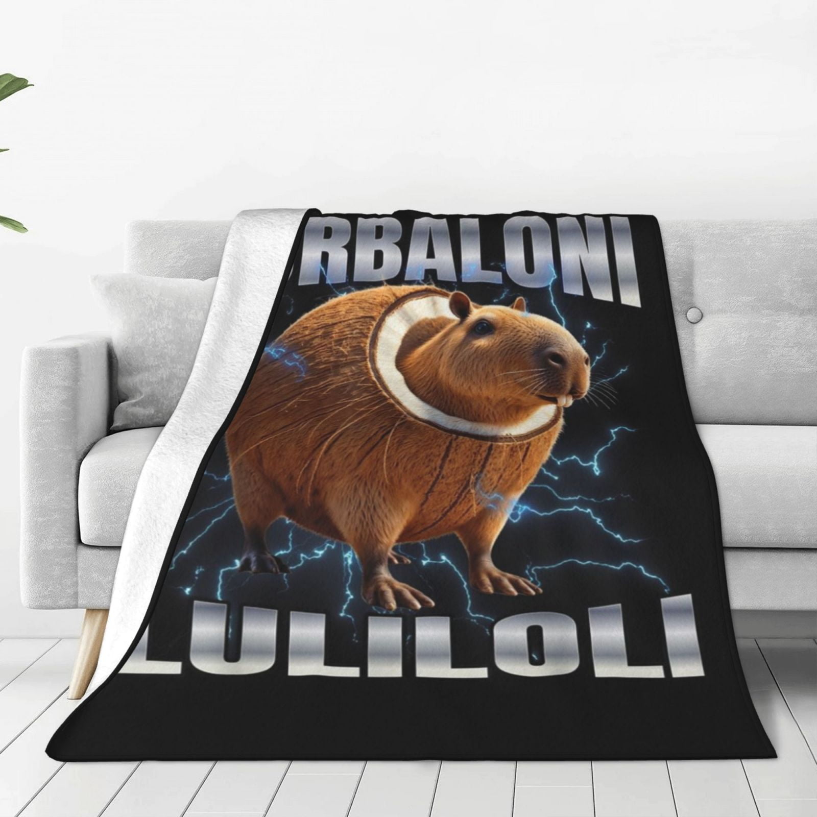 Italian Brainrot Throw Blanket Couch Bed Sofa Soft Lightweight Warm ...