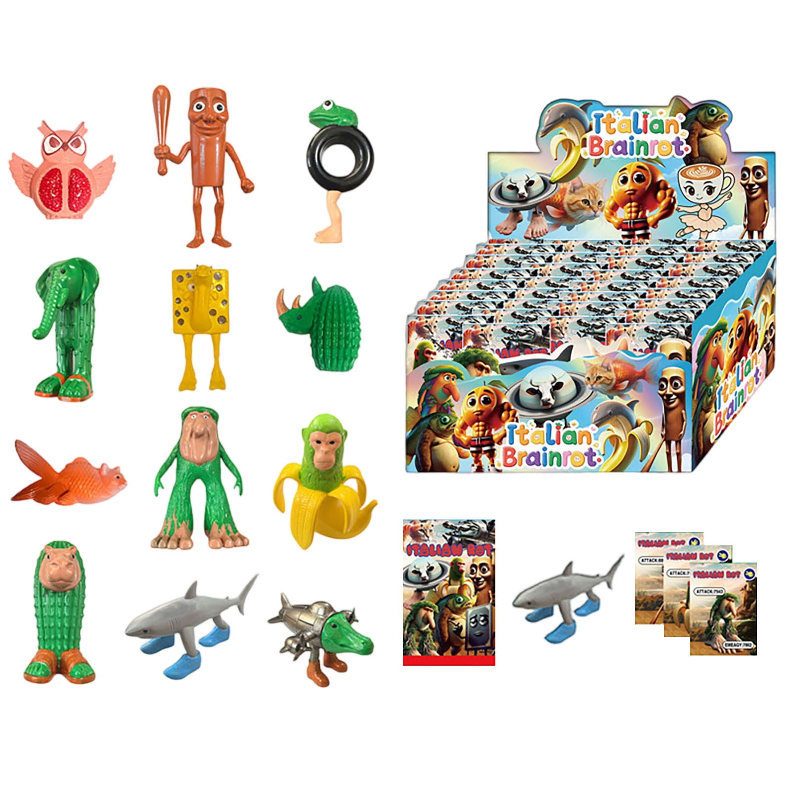 Italian Brainrot Toys Brainrot Animals Blind Box Toy, 11in Interesting ...