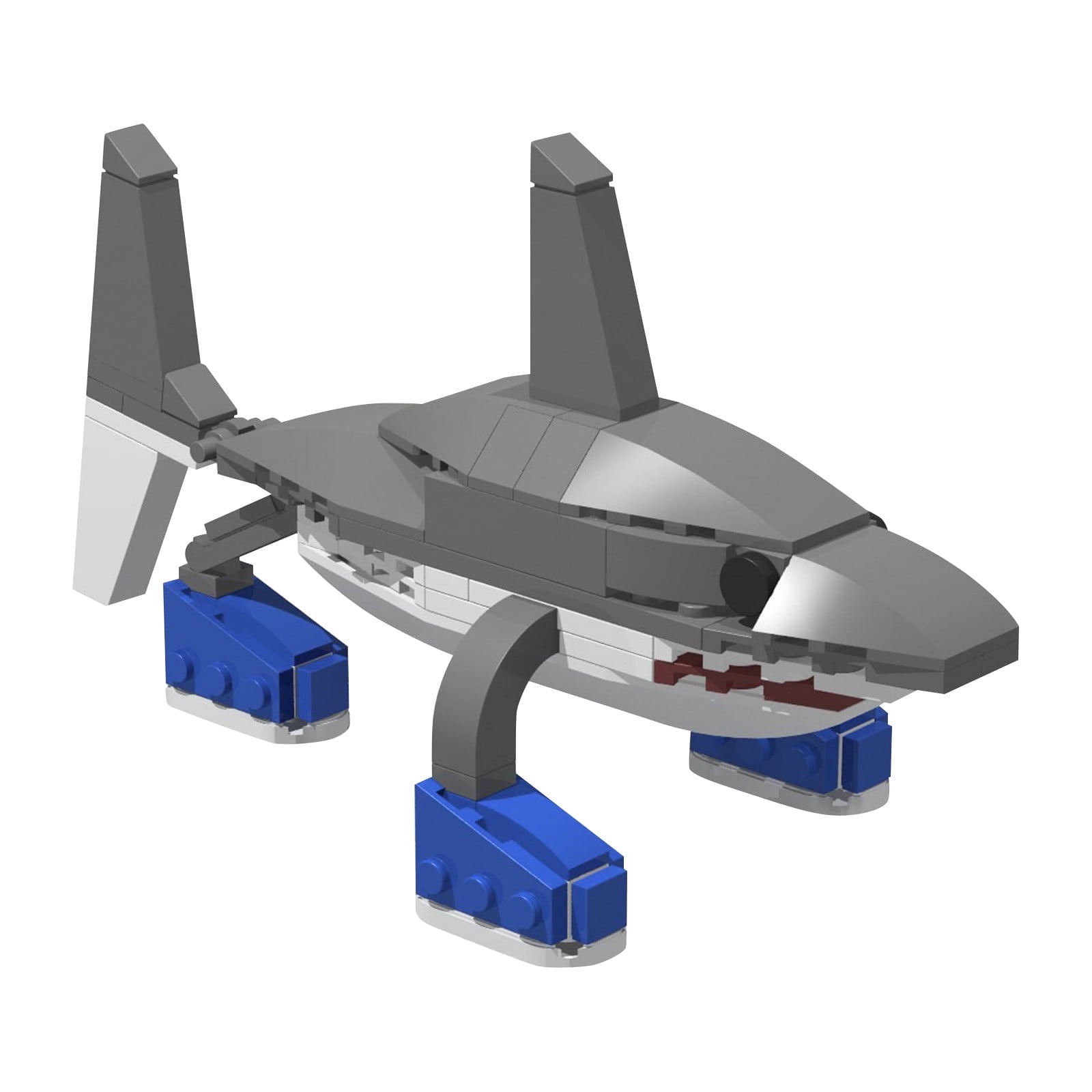 Italian Brainrot Tralalero Tralala Building Blocks AI Italian Animals ...