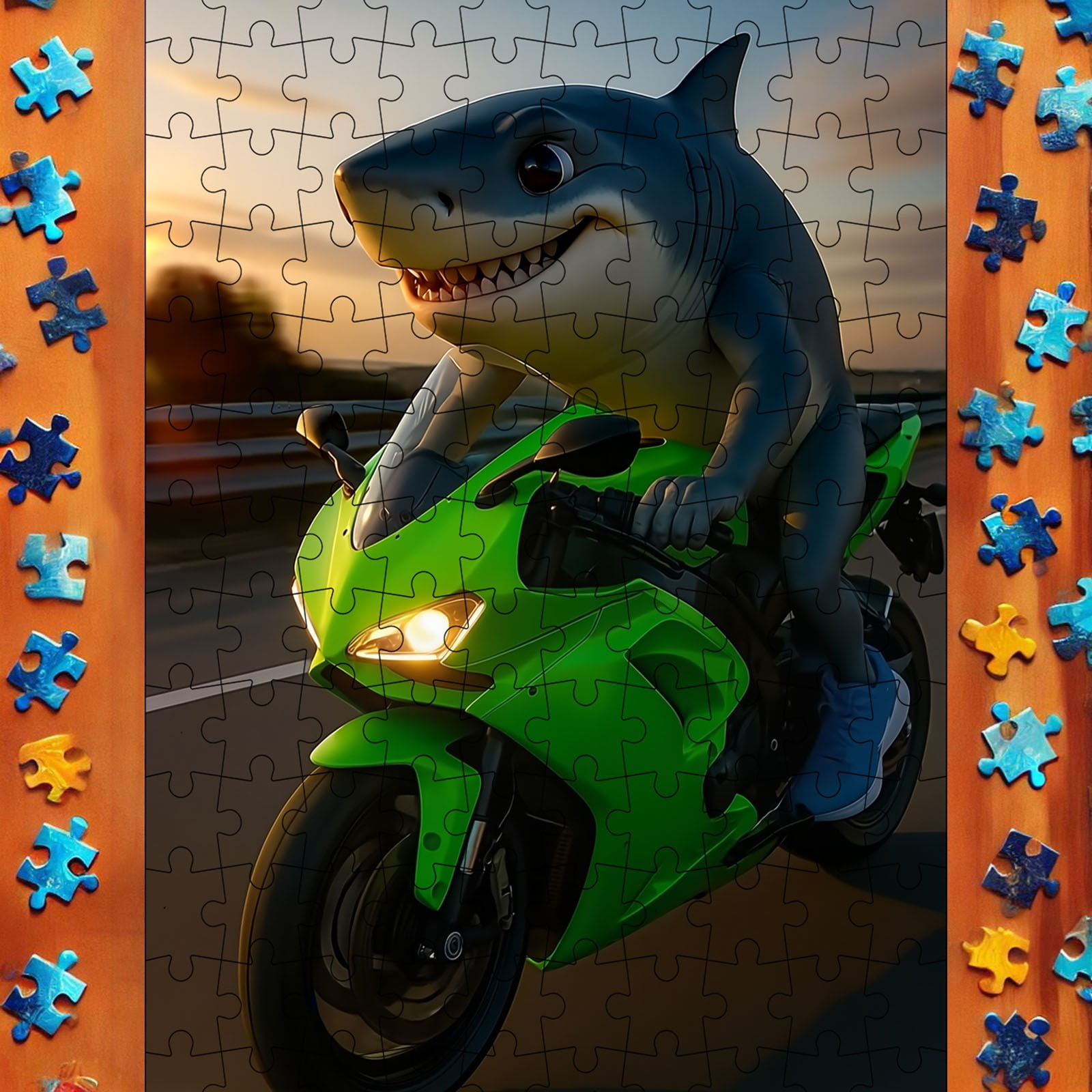 Italian Brainrot Tralalero Tralala Jigsaw Puzzles for Adults, Italian ...