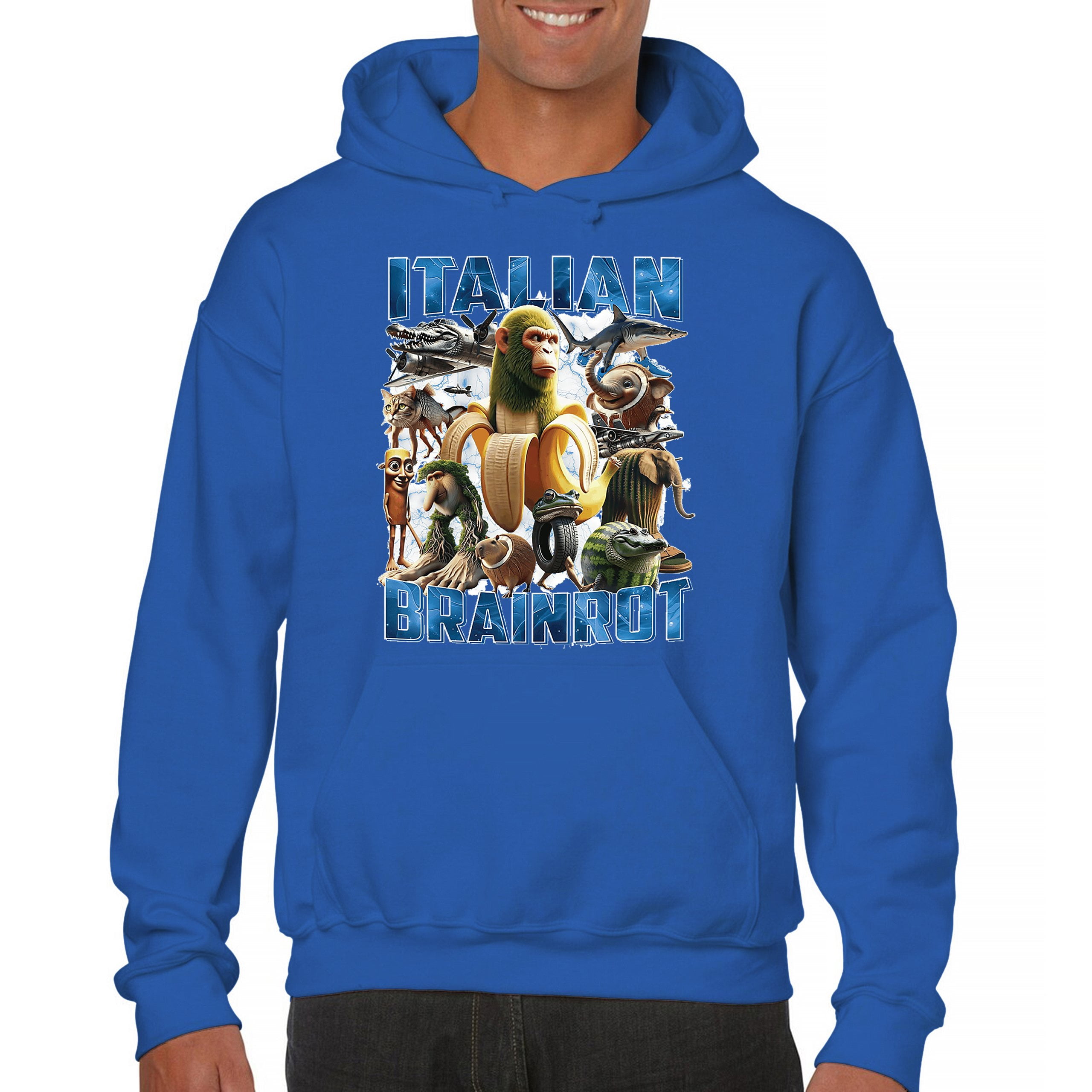 Italian Brainrot Unisex Hoodie Funny Gen Z Internet Meme Trend ...