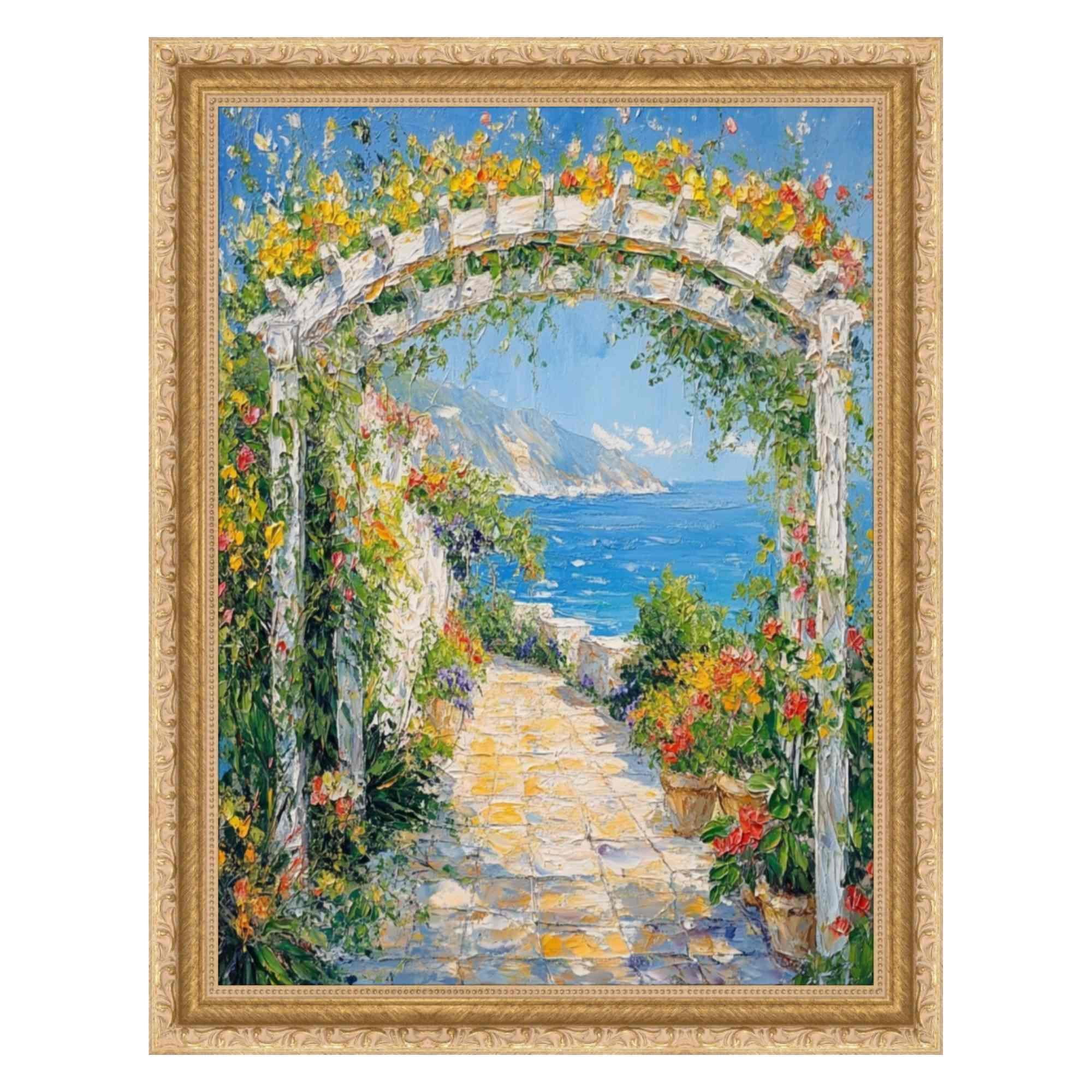 Italian Bright Gold Beaded Picture Frame 30x36 frame - Walmart.com