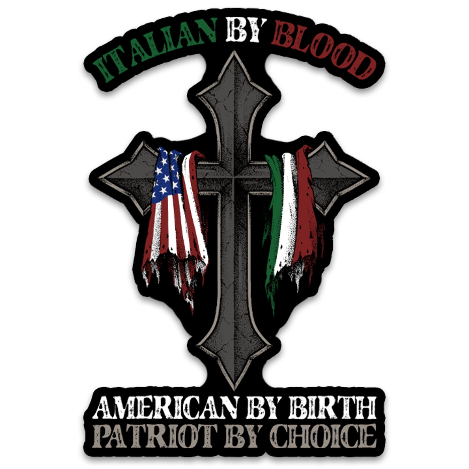 Italian By Blood Decal Premium Vinyl Die Cut UV Coating Military Decals ...