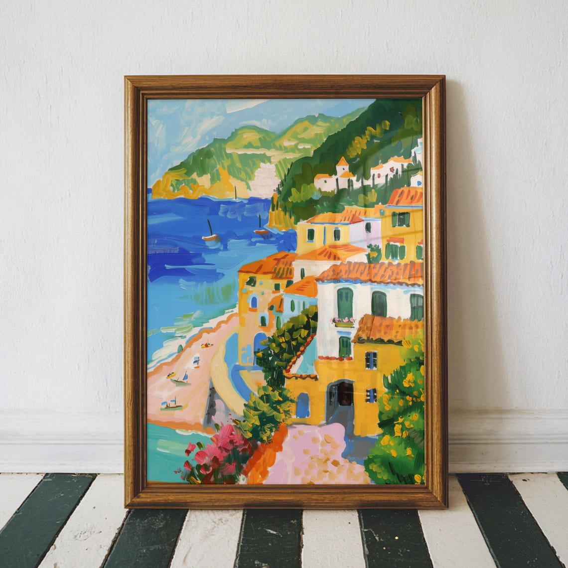 Italian Coast Amalfi Coast Dolce Vita Decor Mediterranean Home Seaside ...