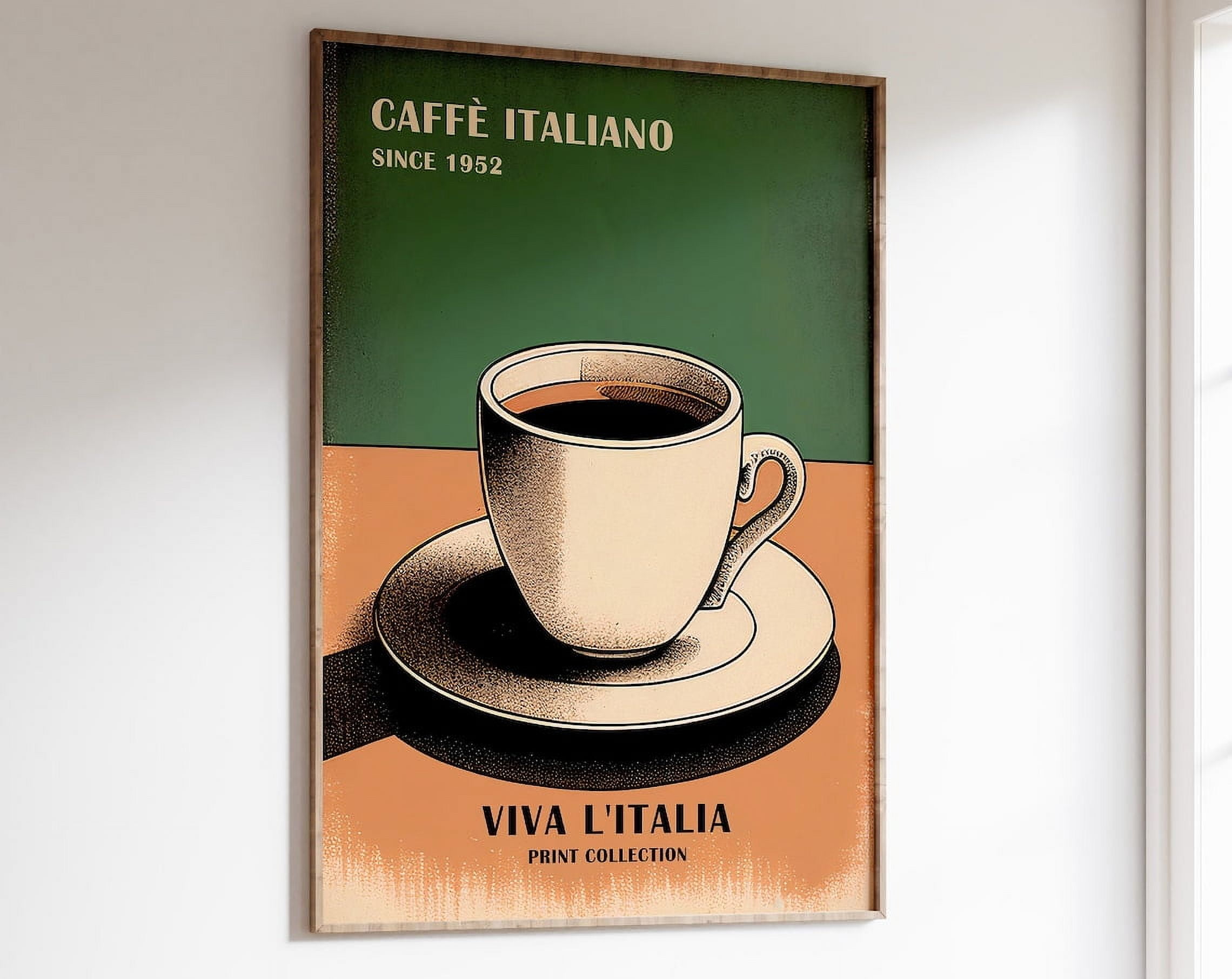 Italian Coffee Poster, Coffee Illustration Print, Kitchen Decor ...
