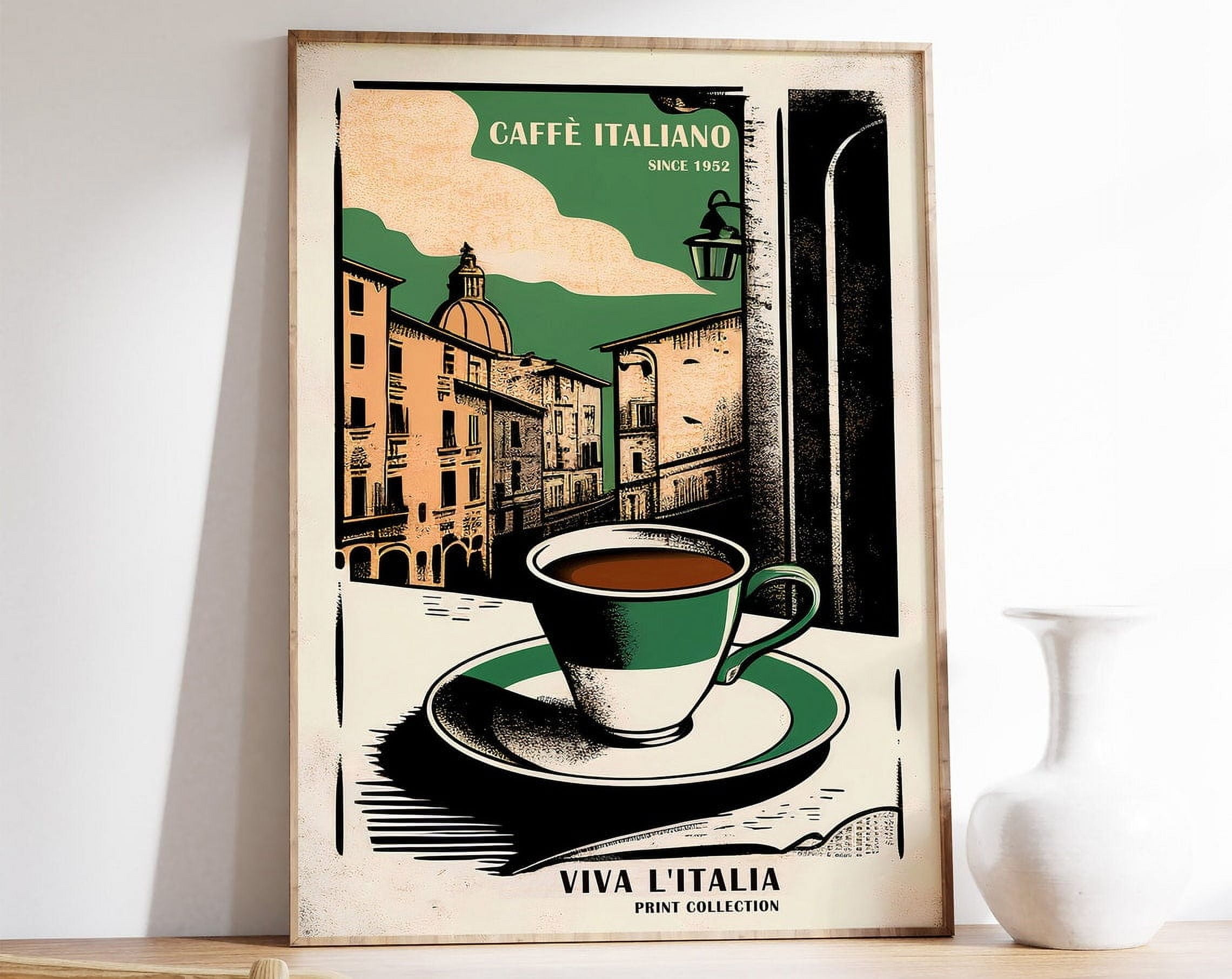 Italian Coffee Poster, Coffee Illustration Print, Kitchen Decor ...