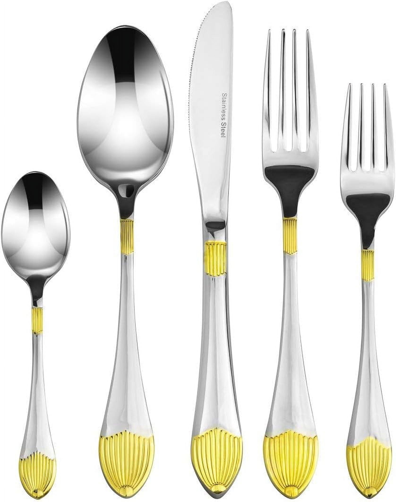 Italian Collection 'Colosseum' 20-Pc Premium Silverware Flatware ...
